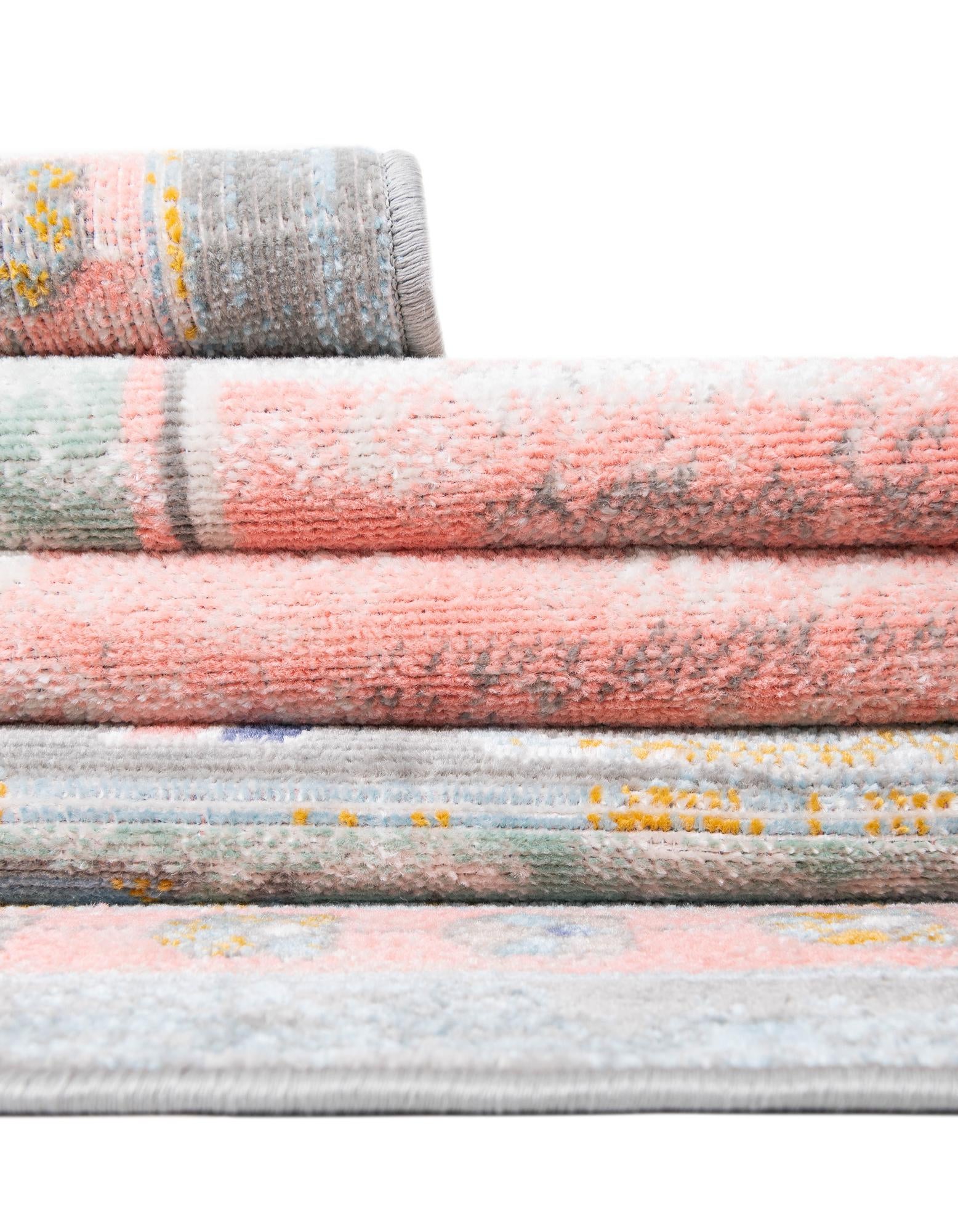 Pink 5' 3 x 5' 3 Whitney Octagon Rug | Rugs.com