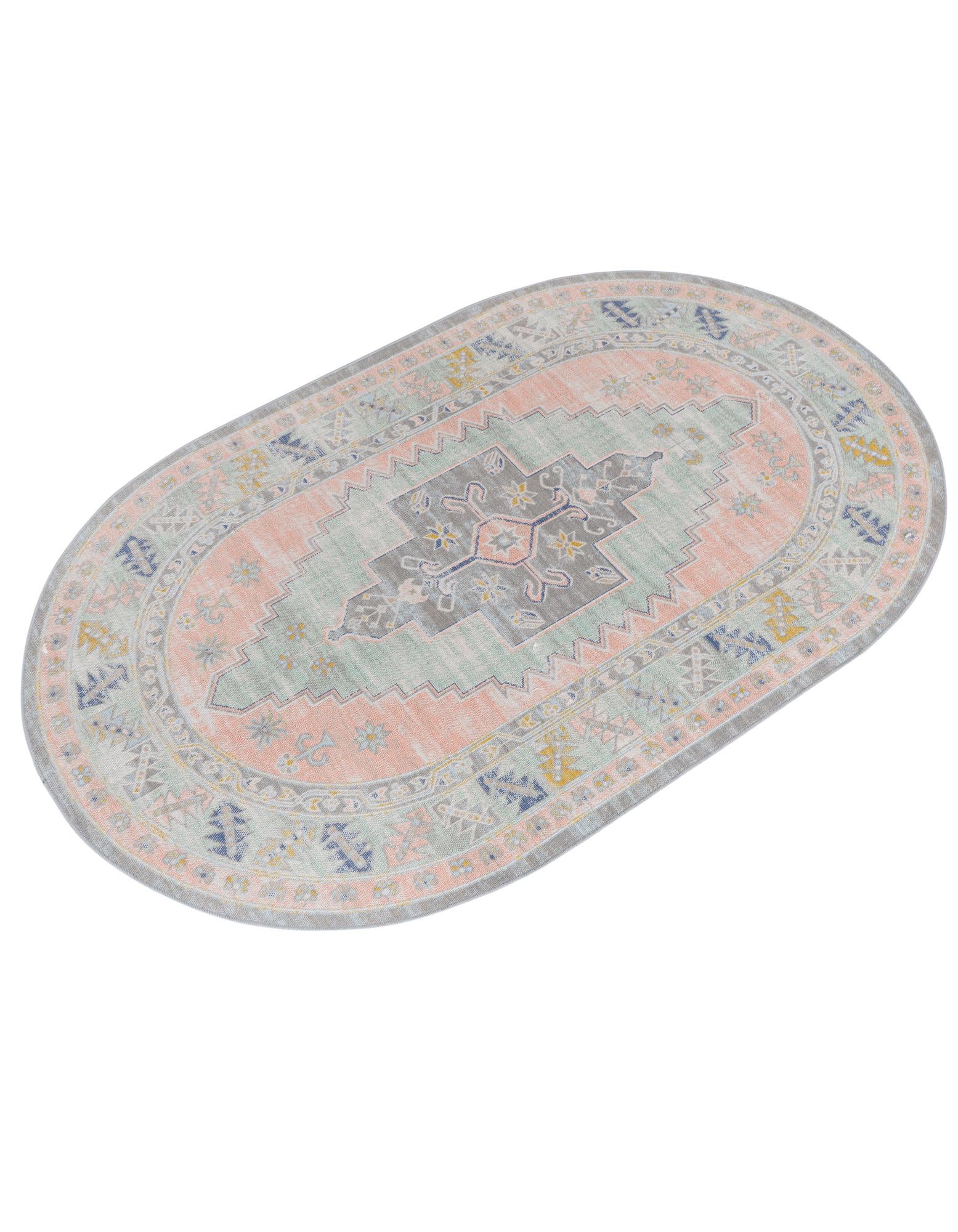 Pink 5' x 8' Whitney Oval Rug | Rugs.com