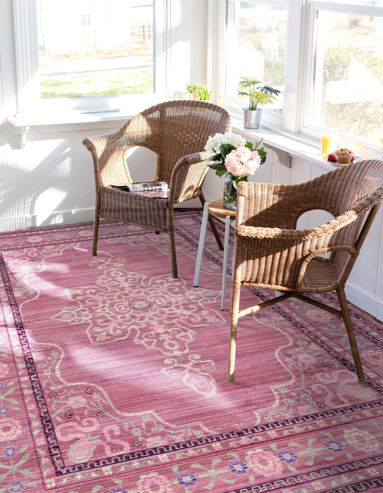 Pink 7' x 10' Alexis Rug | Rugs.com