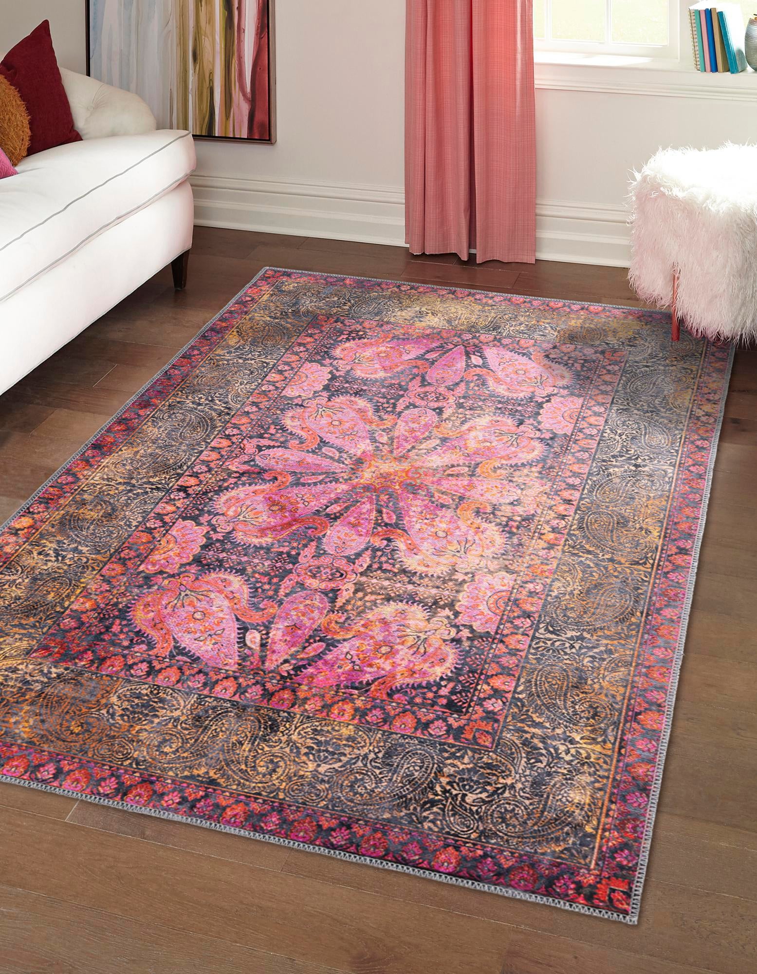 Pink 6' x 9' Washable Mangata Rug | Rugs.com