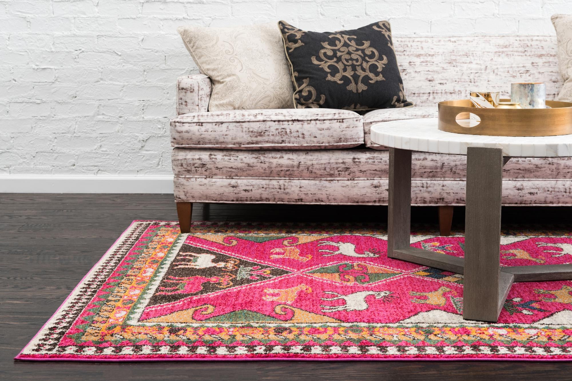 Pink 5' x 8' Mesa Rug | Rugs.com