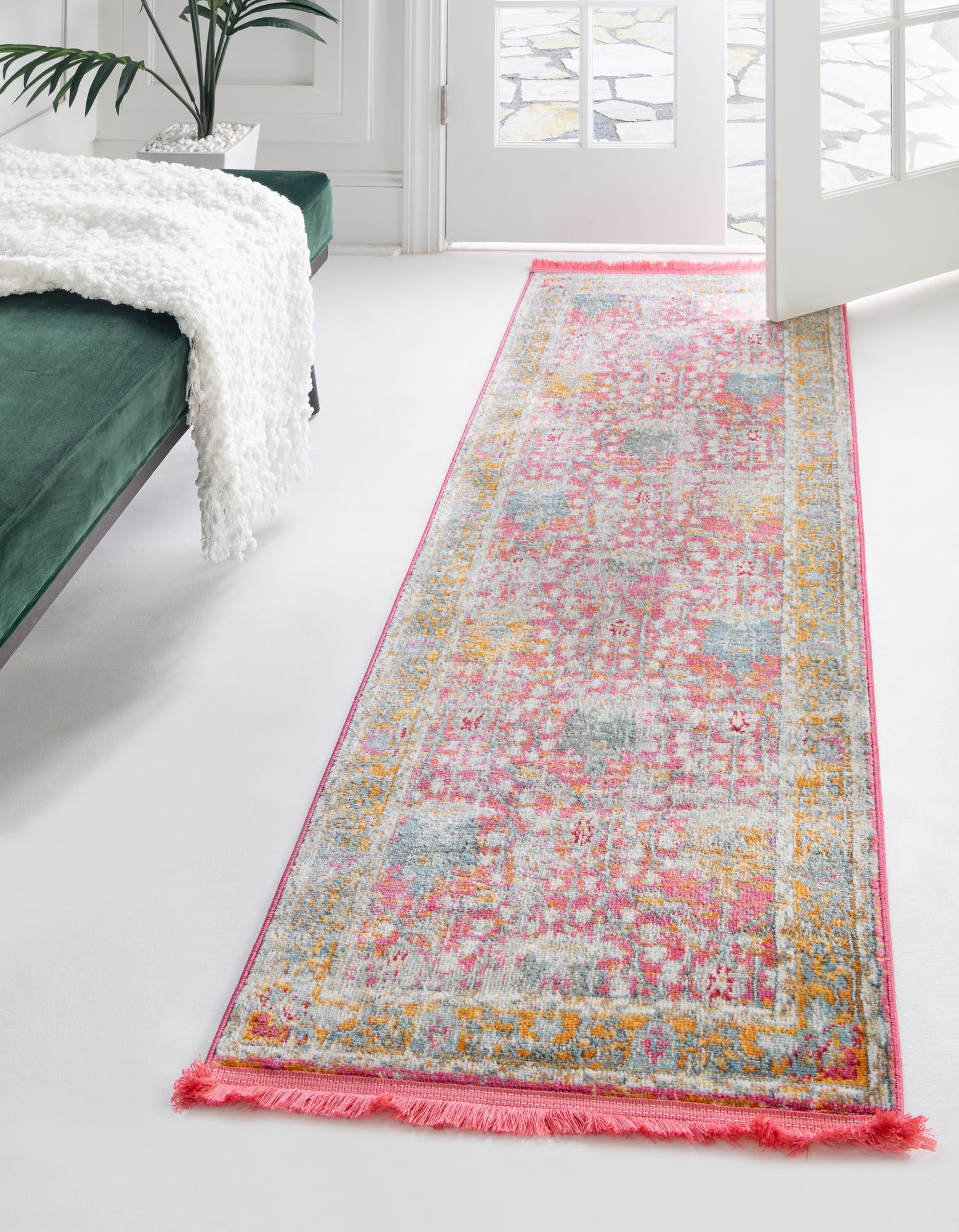 Pink 2' 2 x 6' Paragon Runner Rug | Rugs.com