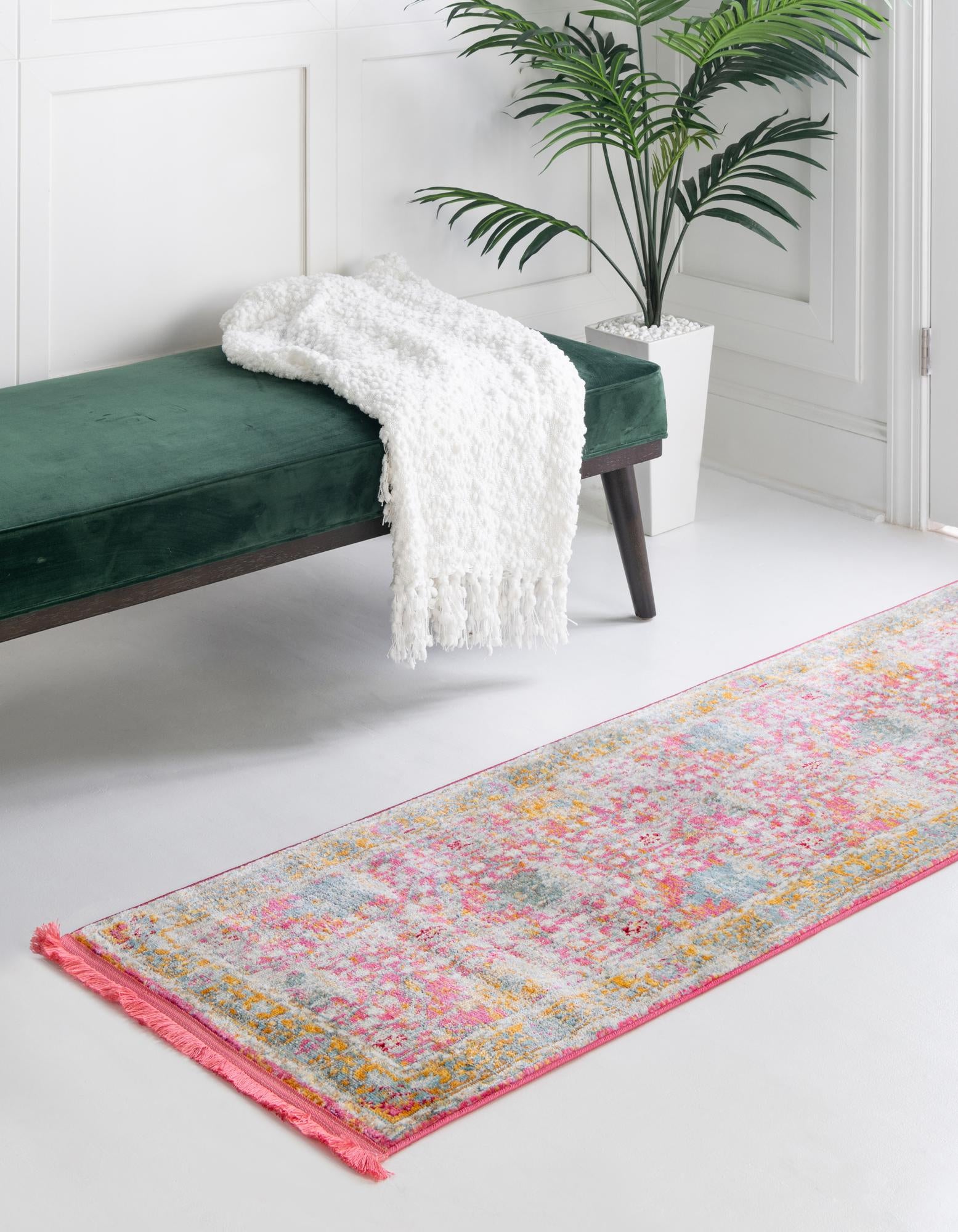 Pink 2' 2 x 6' Paragon Runner Rug | Rugs.com