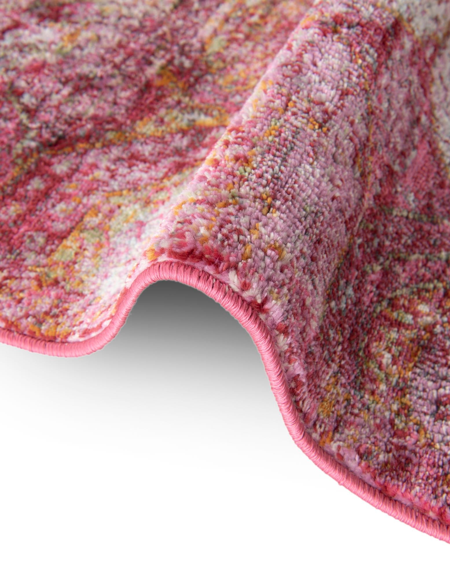 Pink 7' x 7' Santiago Square Rug | Rugs.com