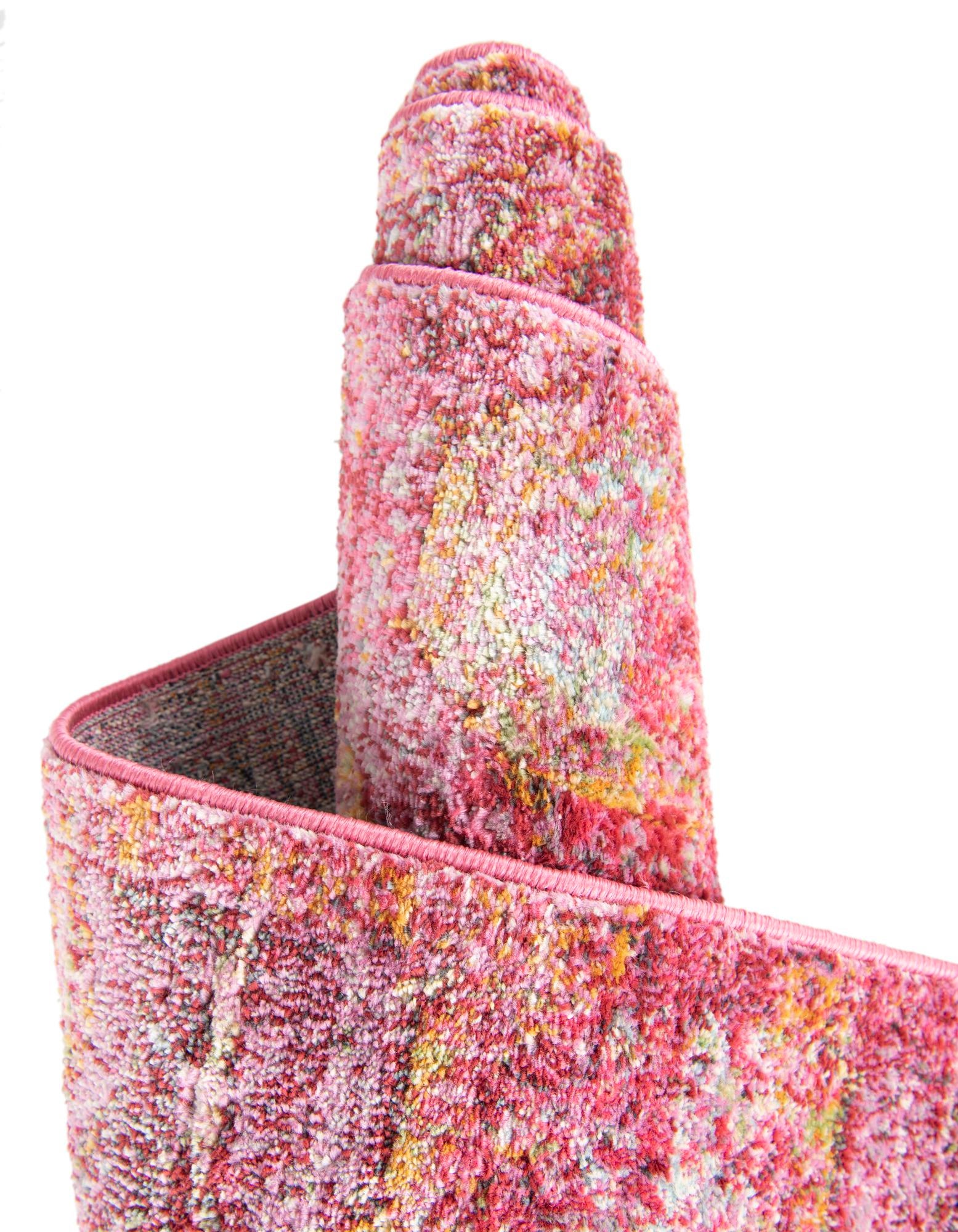 Pink 7' x 7' Santiago Square Rug | Rugs.com