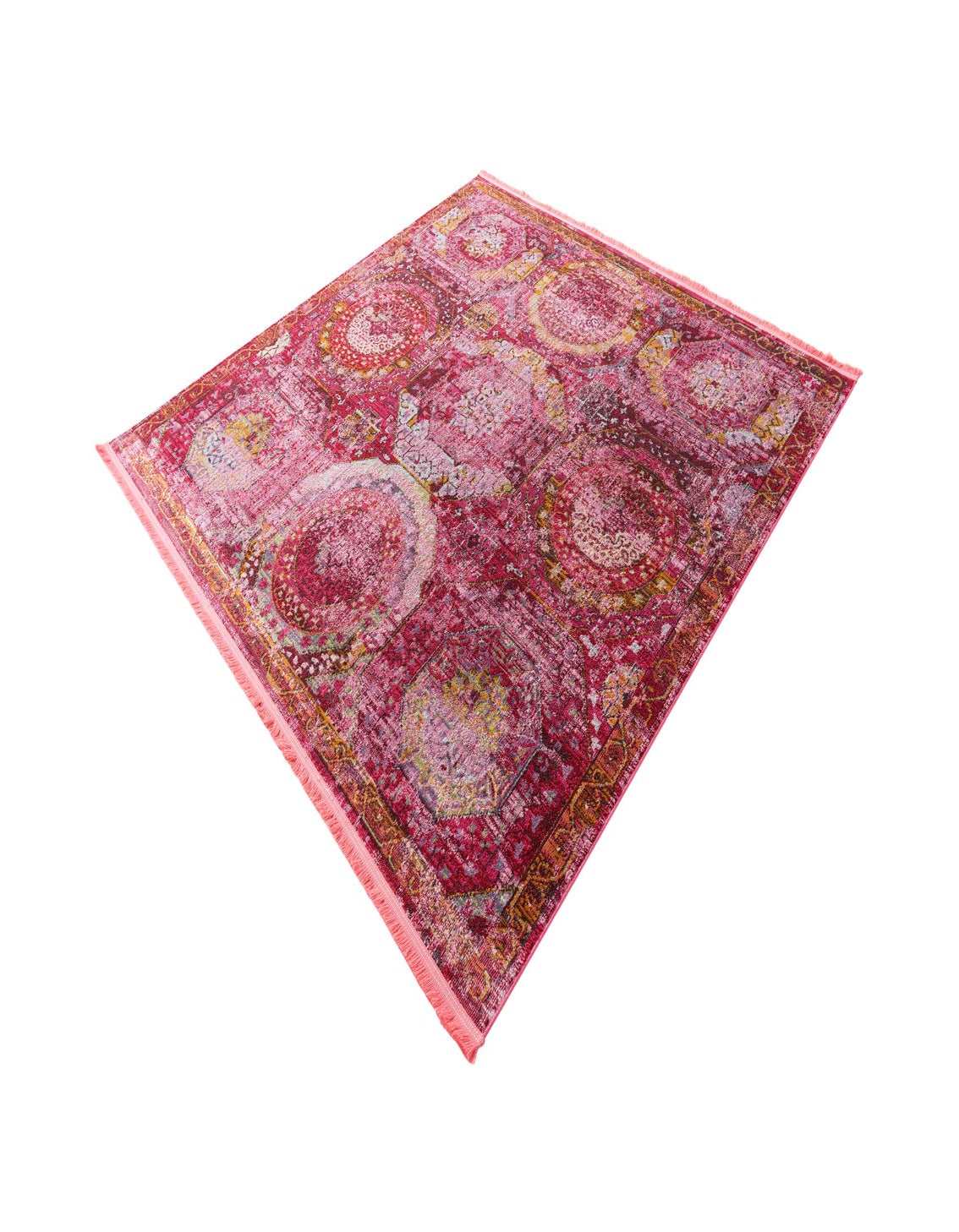 Pink 7' x 7' Santiago Square Rug | Rugs.com