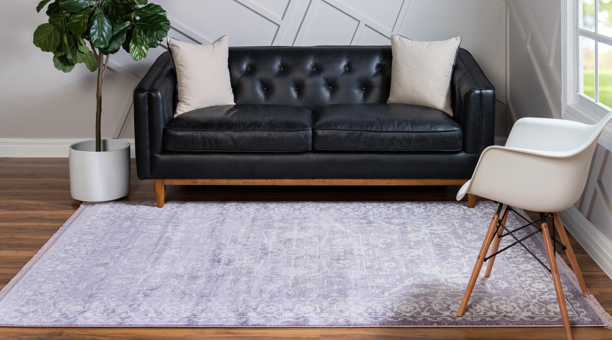 Purple 8' x 11' 4 Modern Classical Rug | Rugs.com