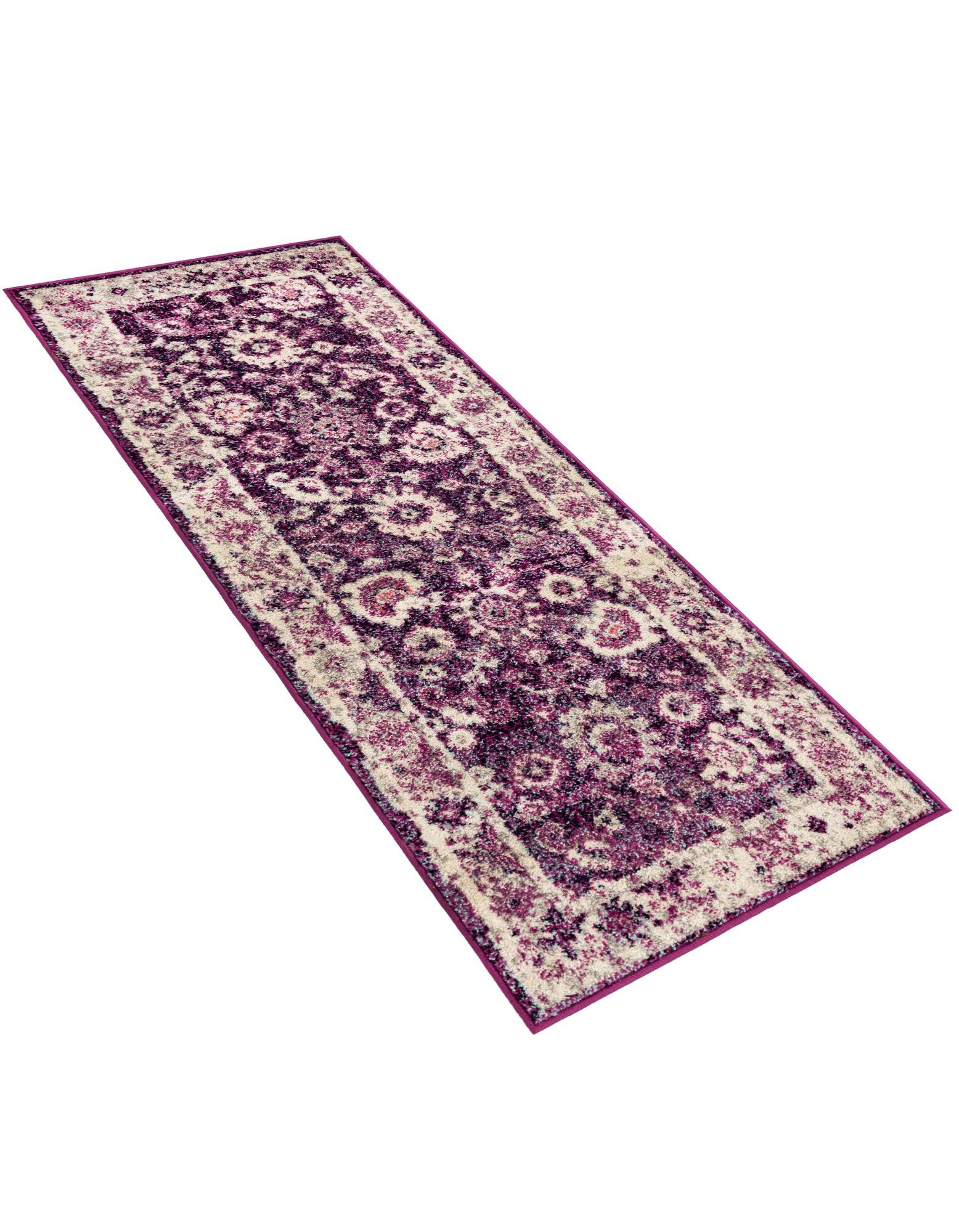 Purple 2' 2 x 6' Madeline Runner Rug | Rugs.com