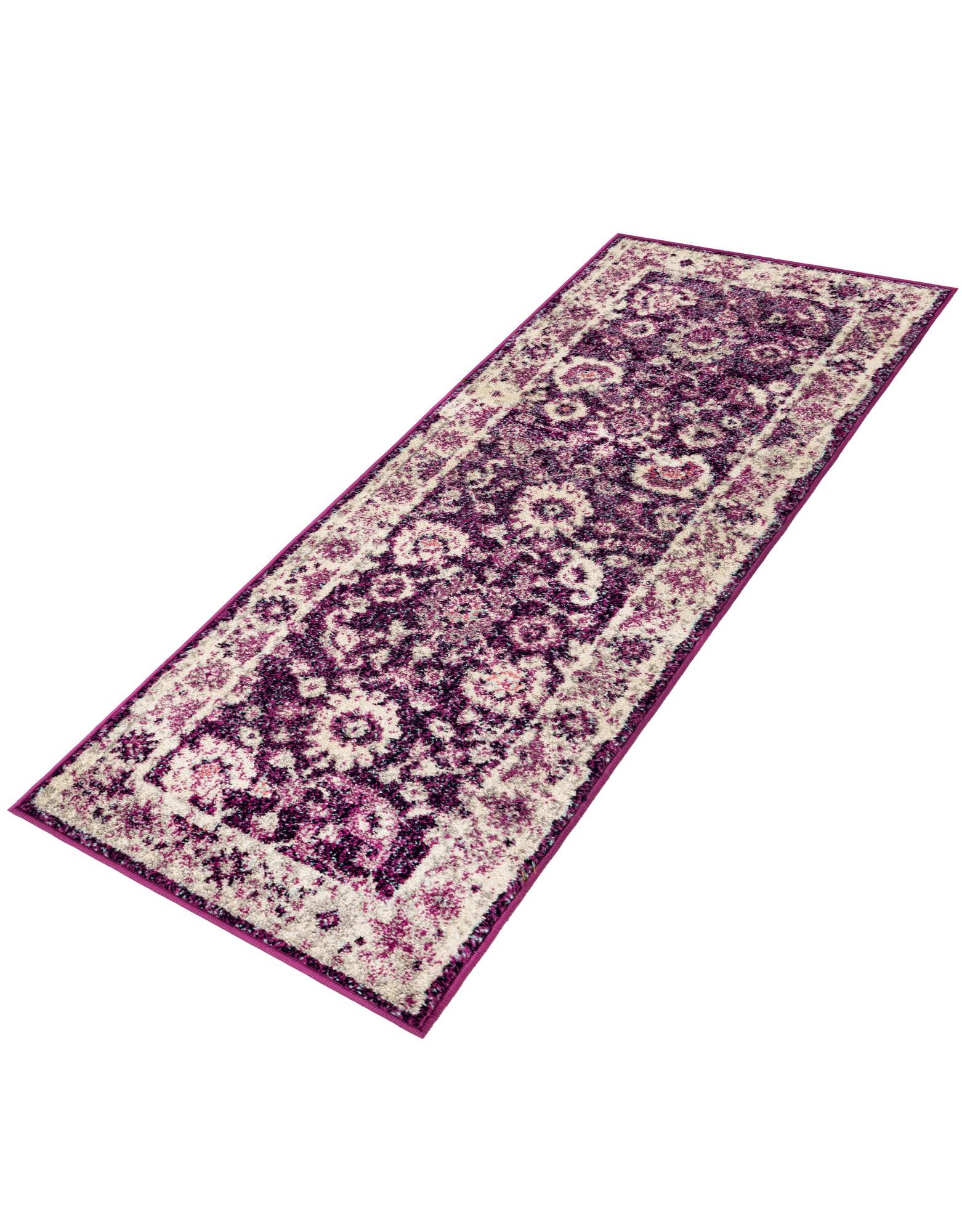 Purple 2' 2 x 6' Madeline Runner Rug | Rugs.com