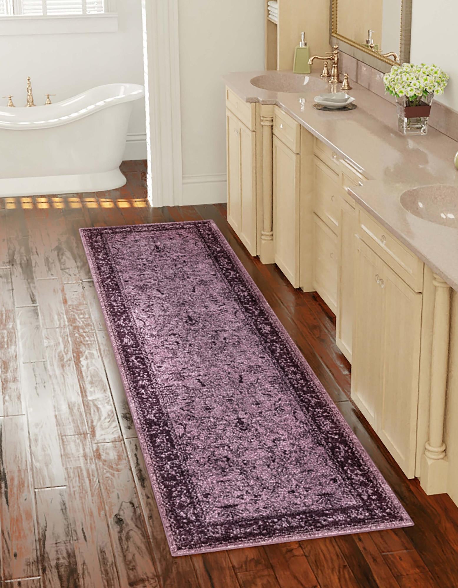 Purple 2' 7 x 10' Modern Classical Runner Rug | Rugs.com