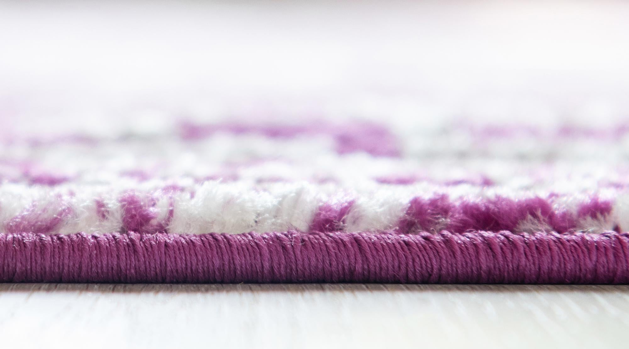 Purple 5' 2 x 5' 2 Arlington Square Rug | Rugs.com