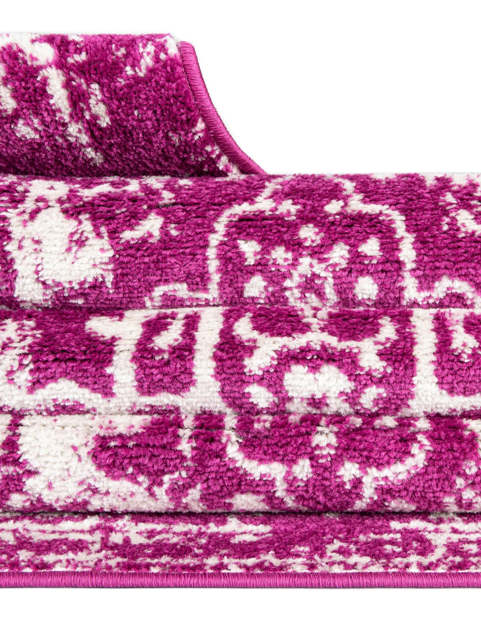 Purple 5' 2 x 5' 2 Arlington Square Rug | Rugs.com