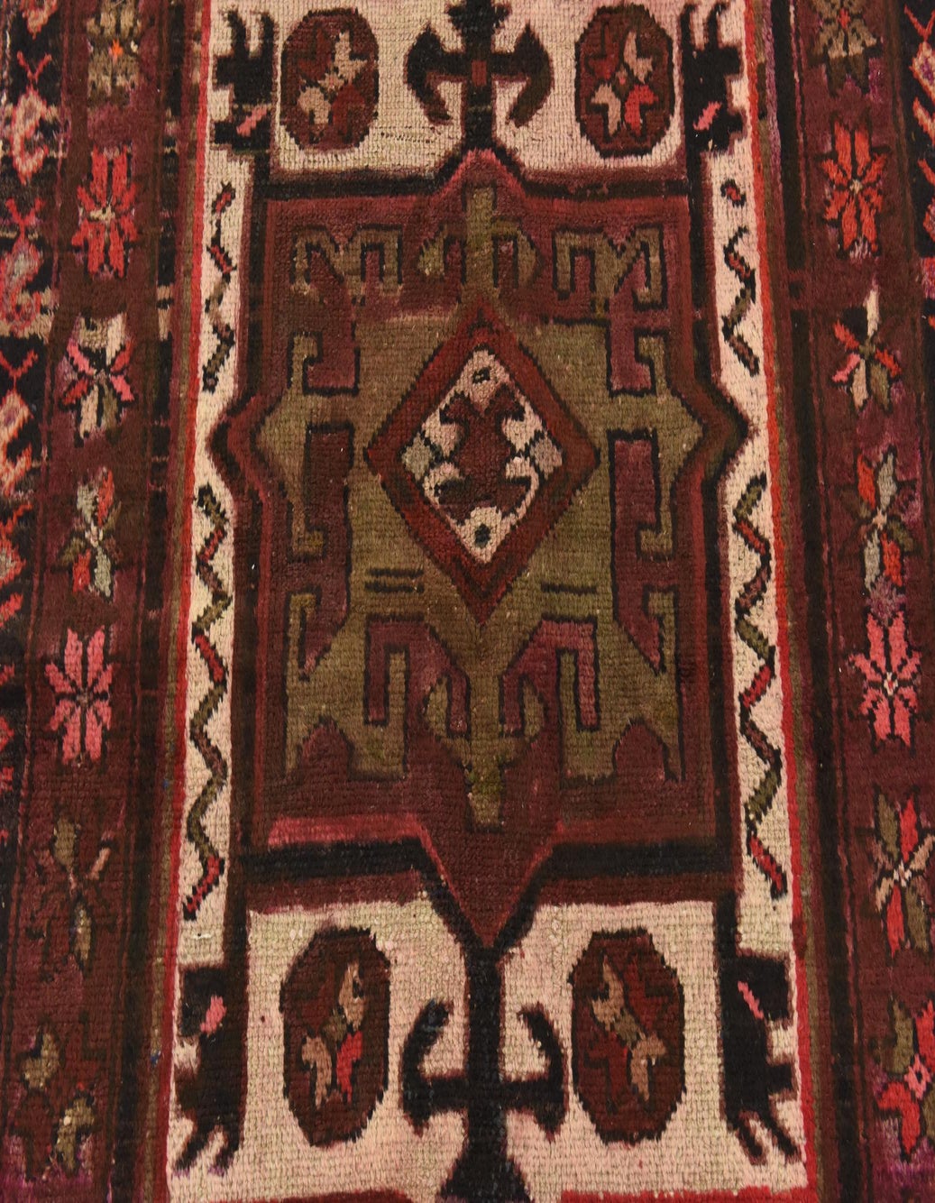 Red 3' 6 x 6' 3 Hand Knotted Bakhtiar Persian Wool Rug | Rugs.com