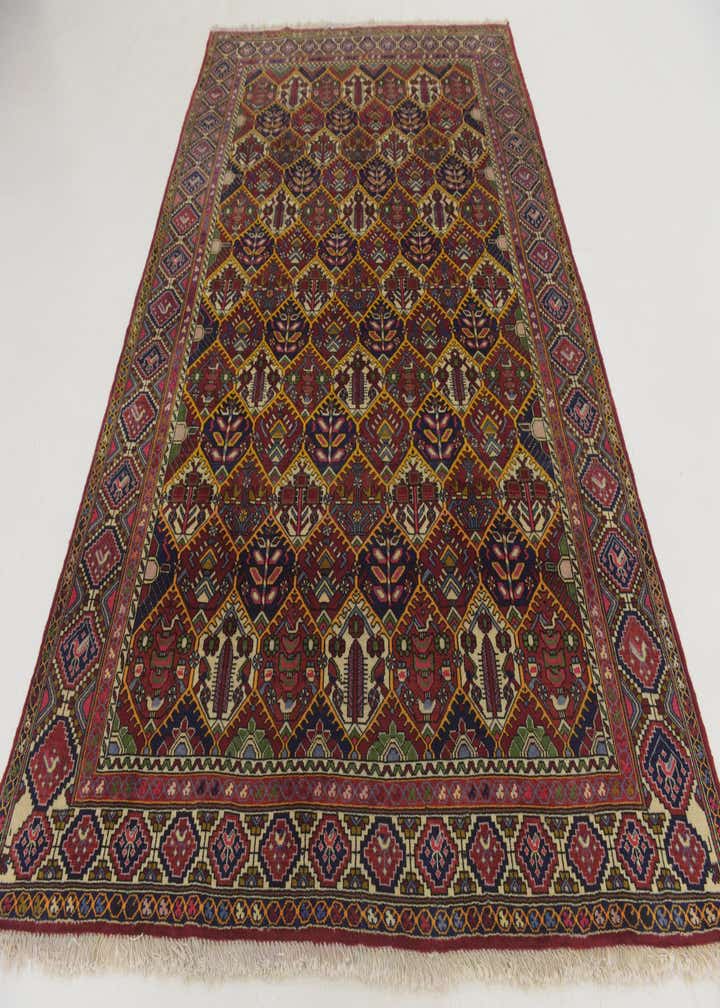 Red 6' 9 x 9' 8 Hand Knotted Bakhtiar Persian Wool Rug | Rugs.com