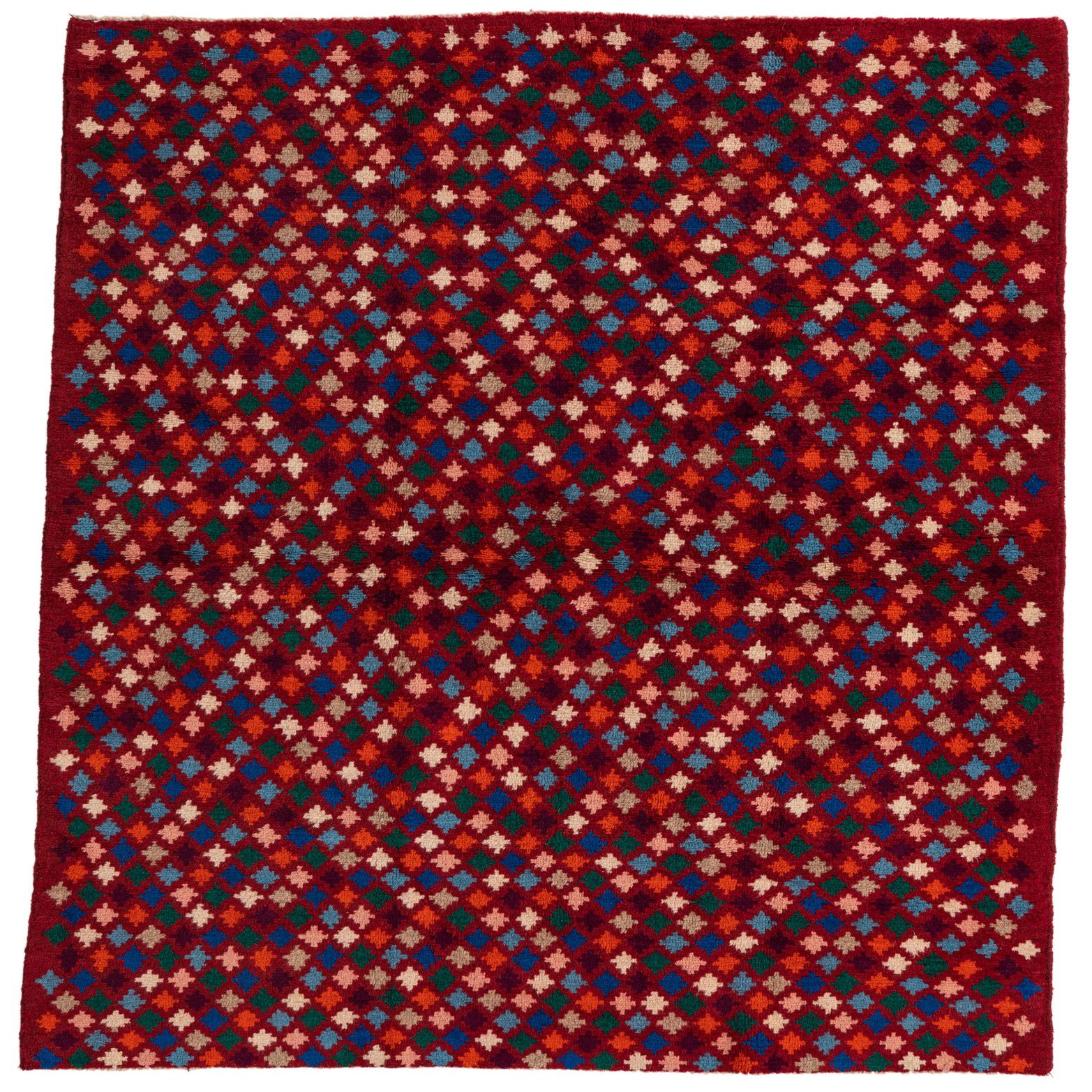 Red 5' x 6' 7 Hand Knotted Balouch Wool Rug | Rugs.com