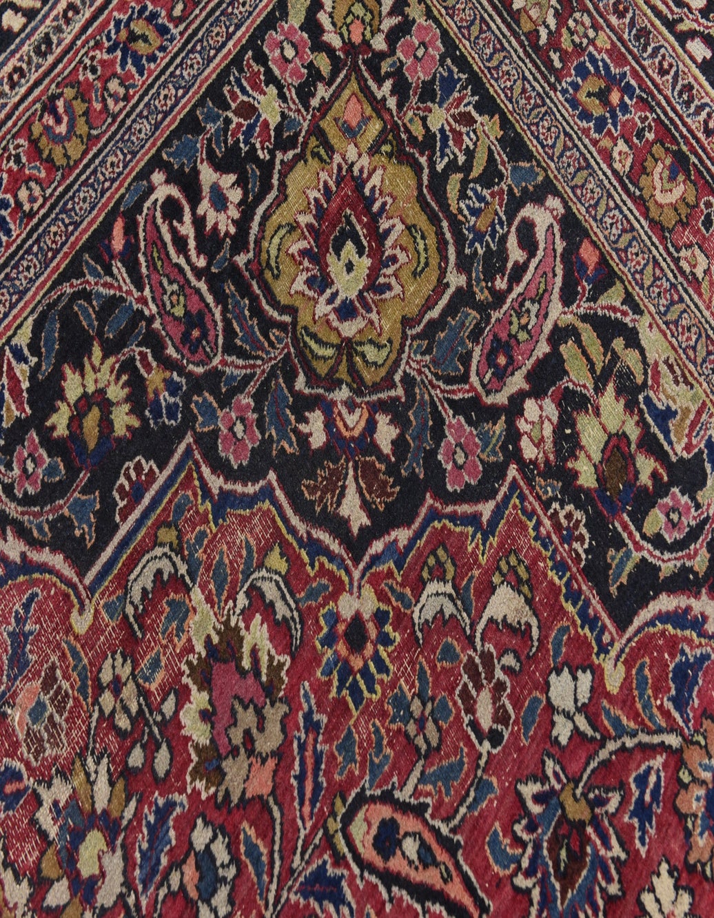 Red 9' 5 x 13' 4 Hand Knotted Birjand Persian Wool Rug | Rugs.com
