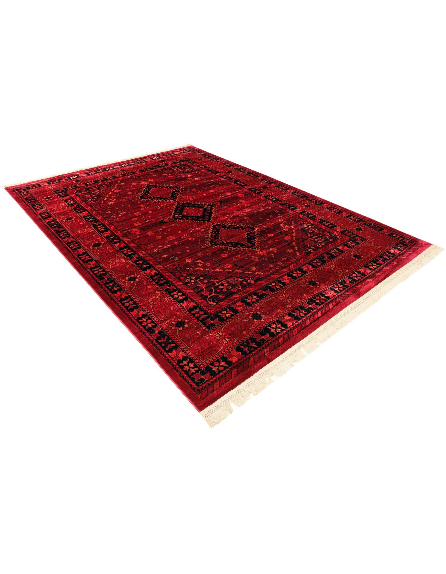 Red 7' 10 x 11' Bokhara Rug | Rugs.com