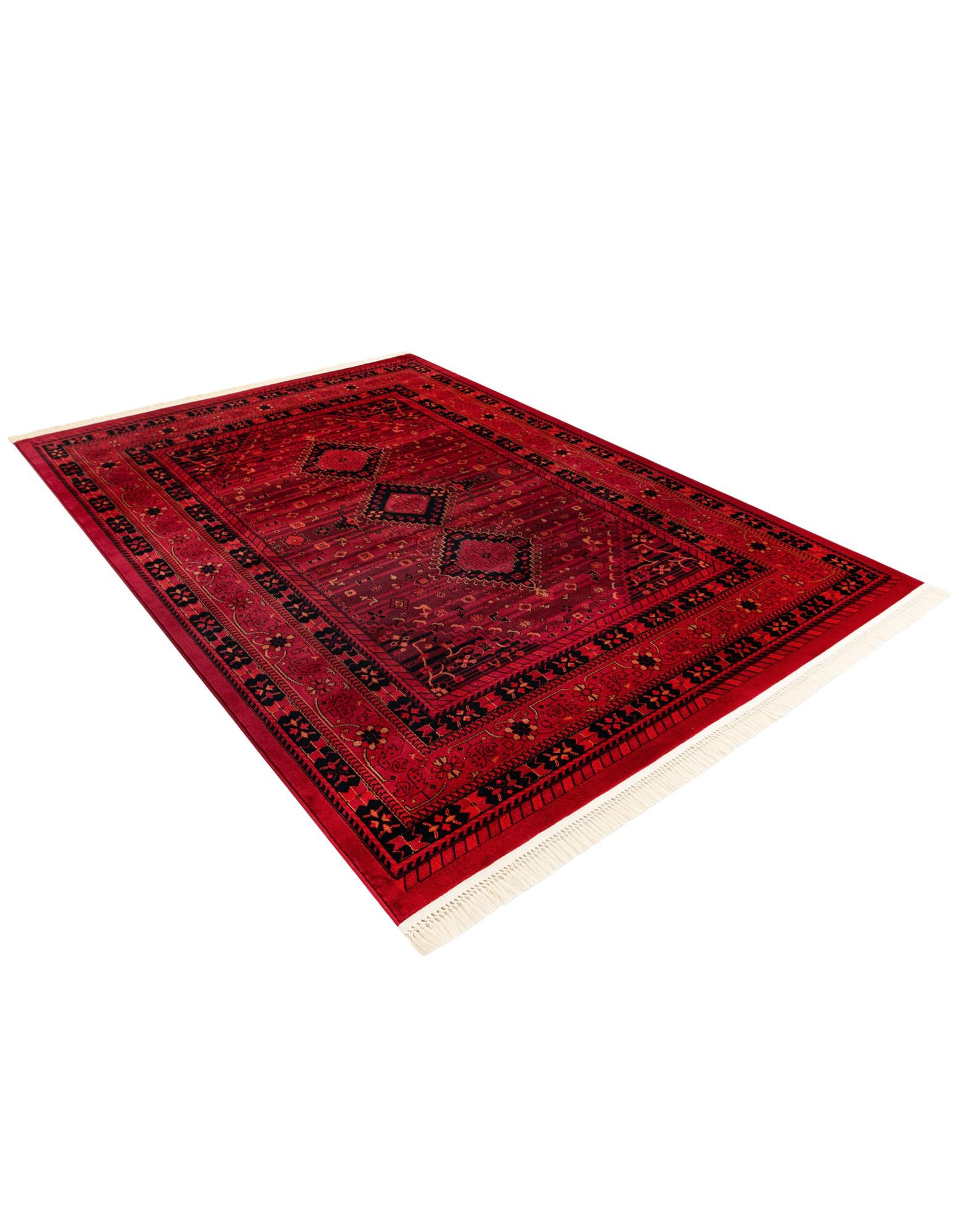 Red 7' x 10' Bokhara Rug | Rugs.com