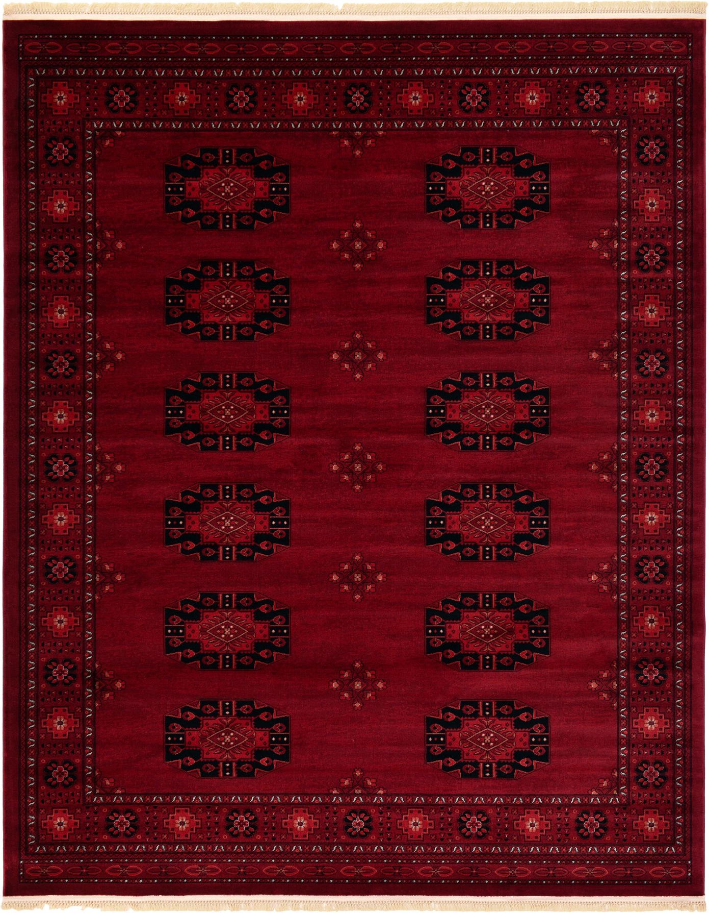 Red 7' 10 x 11' Bokhara Rug | Rugs.com