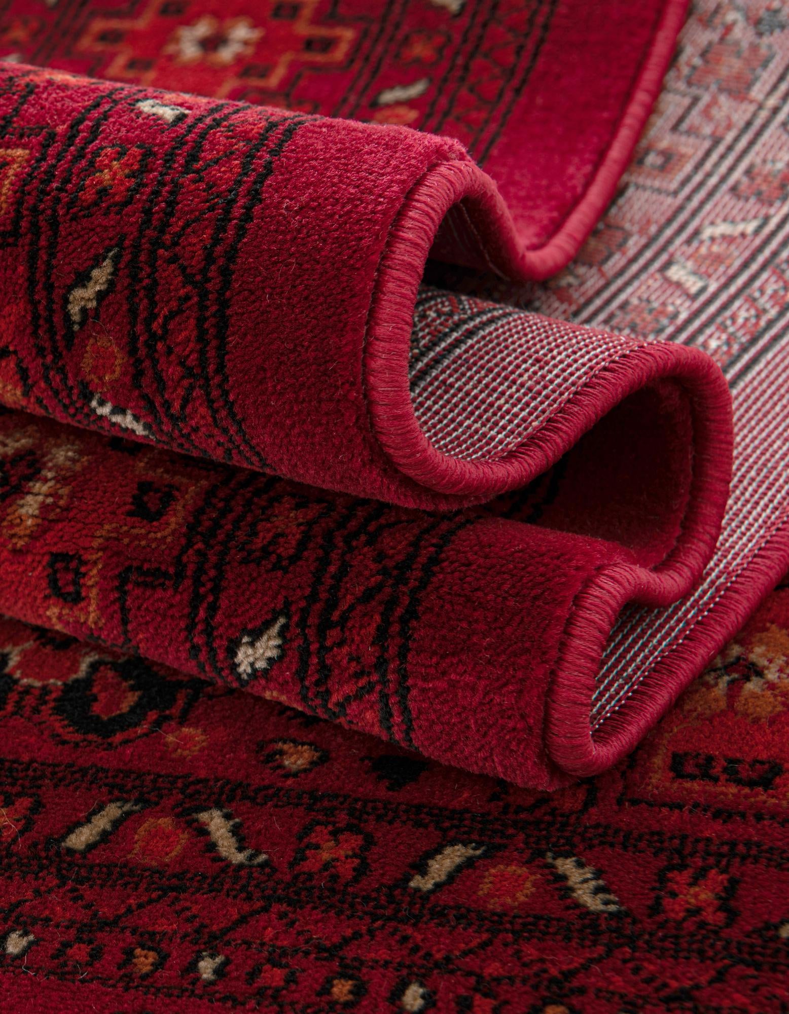 Red 7' x 10' Bokhara Rug | Rugs.com