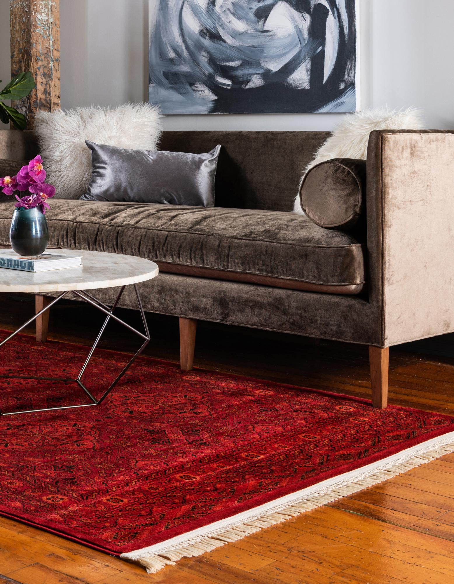 Red 9' x 12' 2 Bokhara Rug | Rugs.com