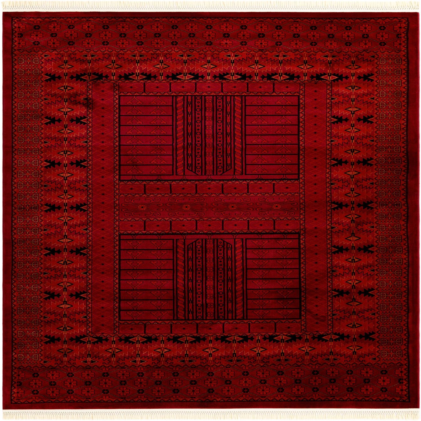 Red 7' 10 x 11' Bokhara Rug | Rugs.com