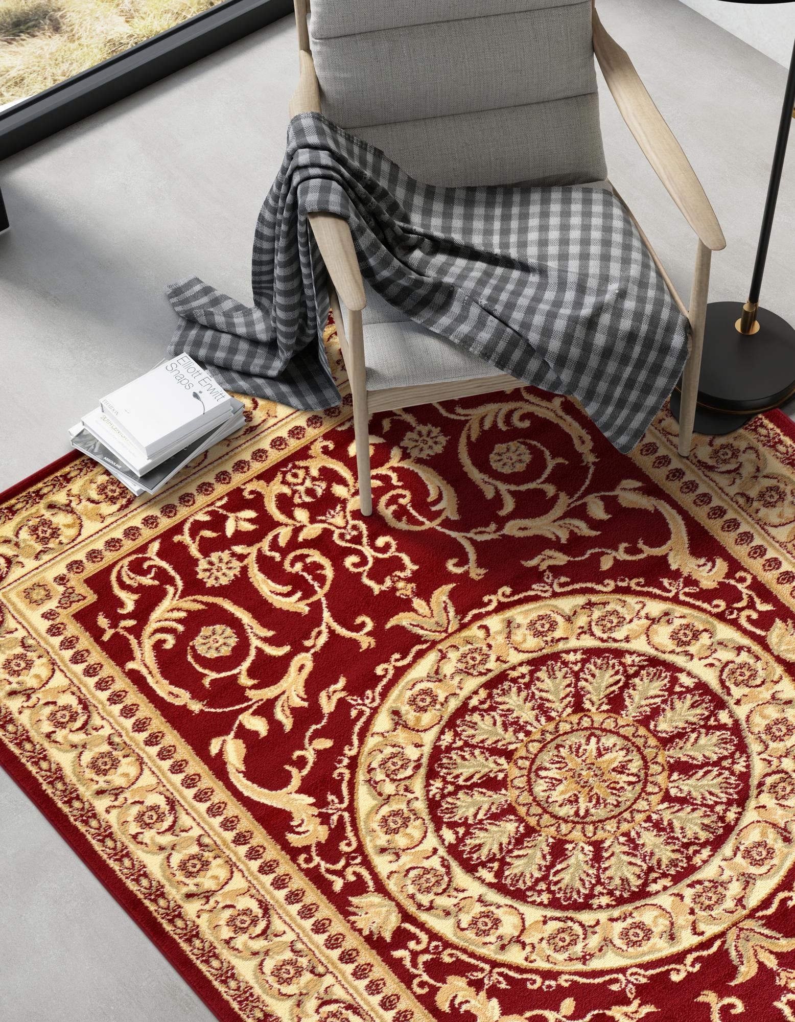 Red 7' 10 x 11' Chateau Rug | Rugs.com