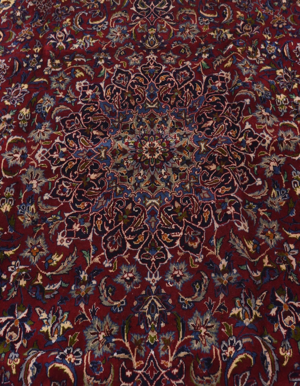 Red 9' 3 x 13' 2 Hand Knotted Isfahan Persian Wool Rug | Rugs.com