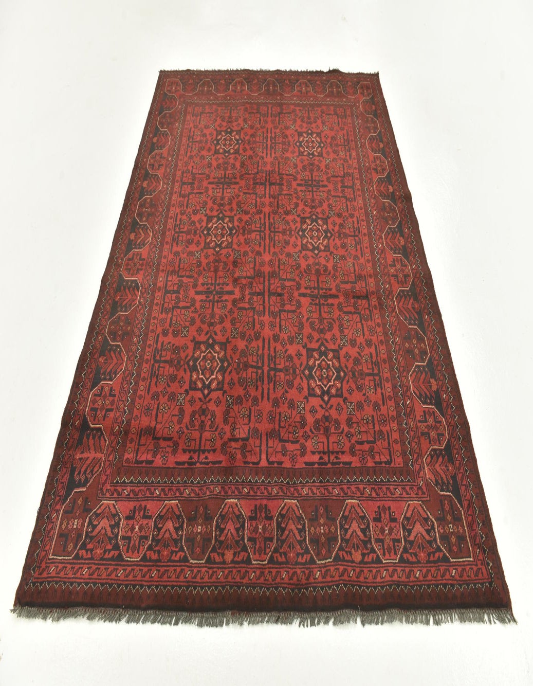 Red 5' x 6' 8 Hand Knotted Khal Mohammadi Wool Rug | Rugs.com