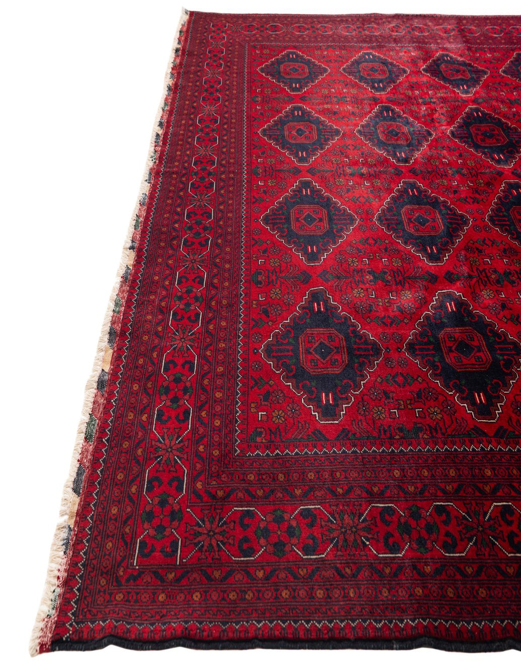 Red 8' 2 x 11' 3 Hand Knotted Khal Mohammadi Wool Rug | Rugs.com