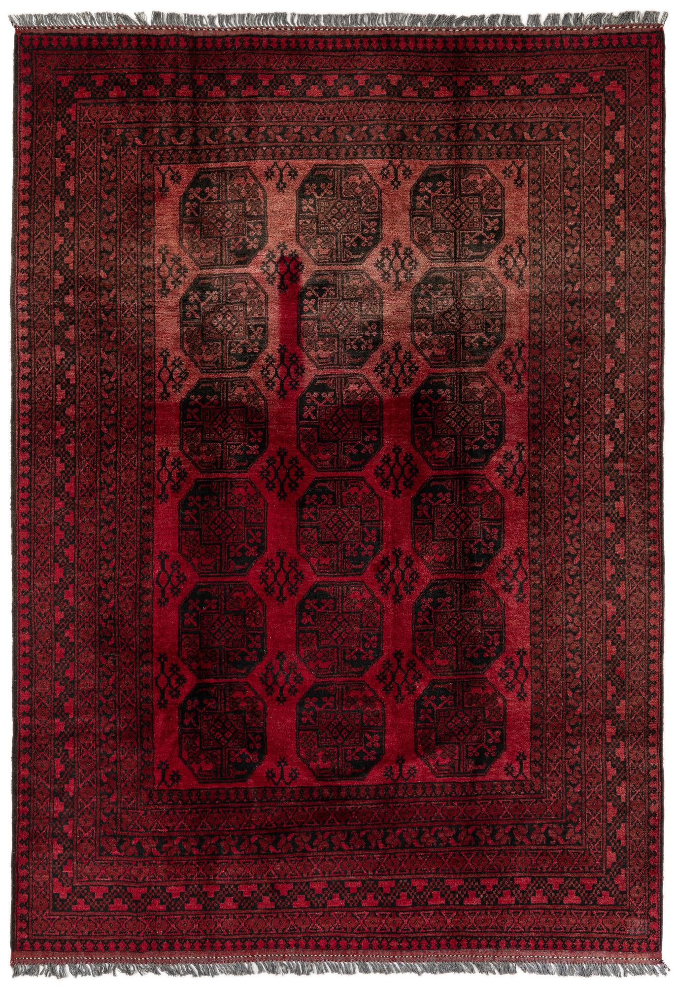 Red 6' 7 x 9' 5 Hand Knotted Khal Mohammadi Wool Rug | Rugs.com