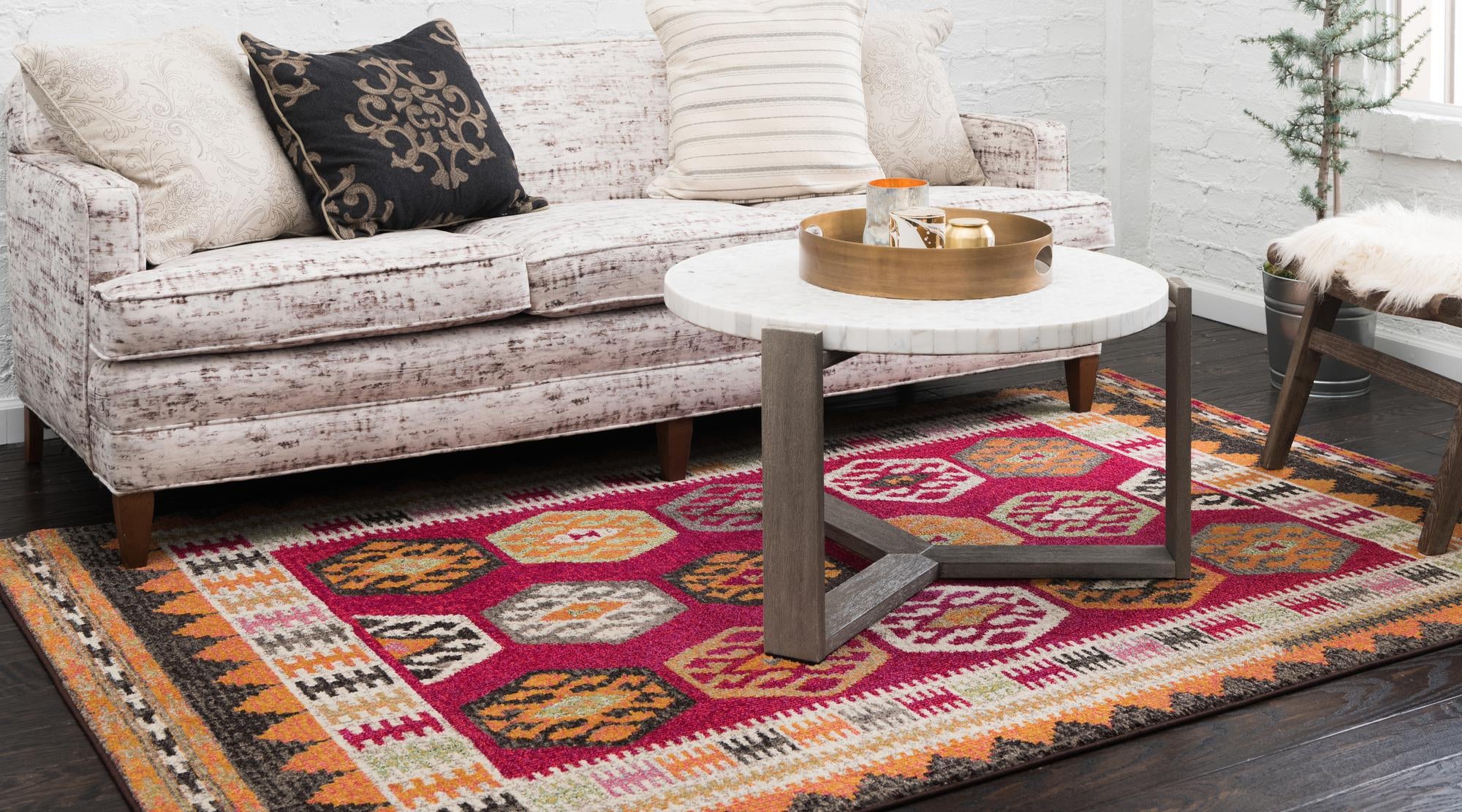 Red 2' x 3' Mesa Rug | Rugs.com