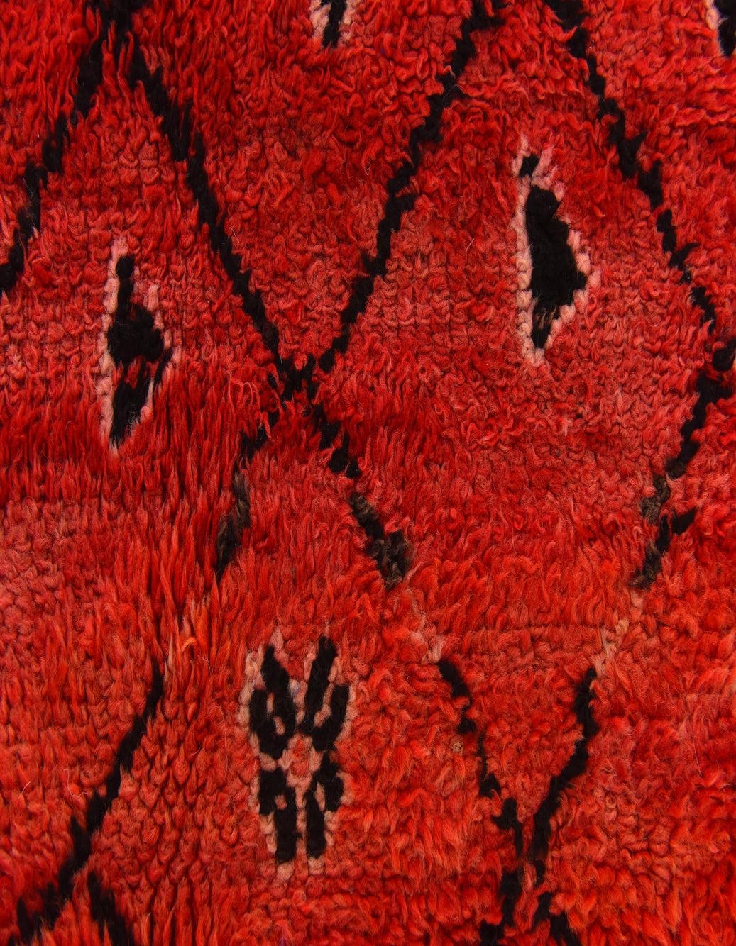 Red 5' x 6' 7 Hand Knotted Moroccan Wool Rug | Rugs.com