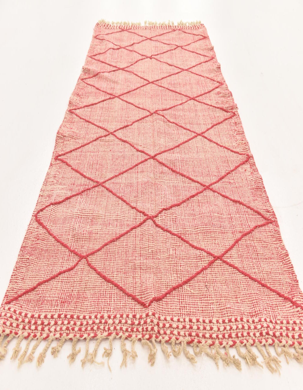 Red 4' 9 x 8' 5 Hand Knotted Moroccan Wool Rug | Rugs.com