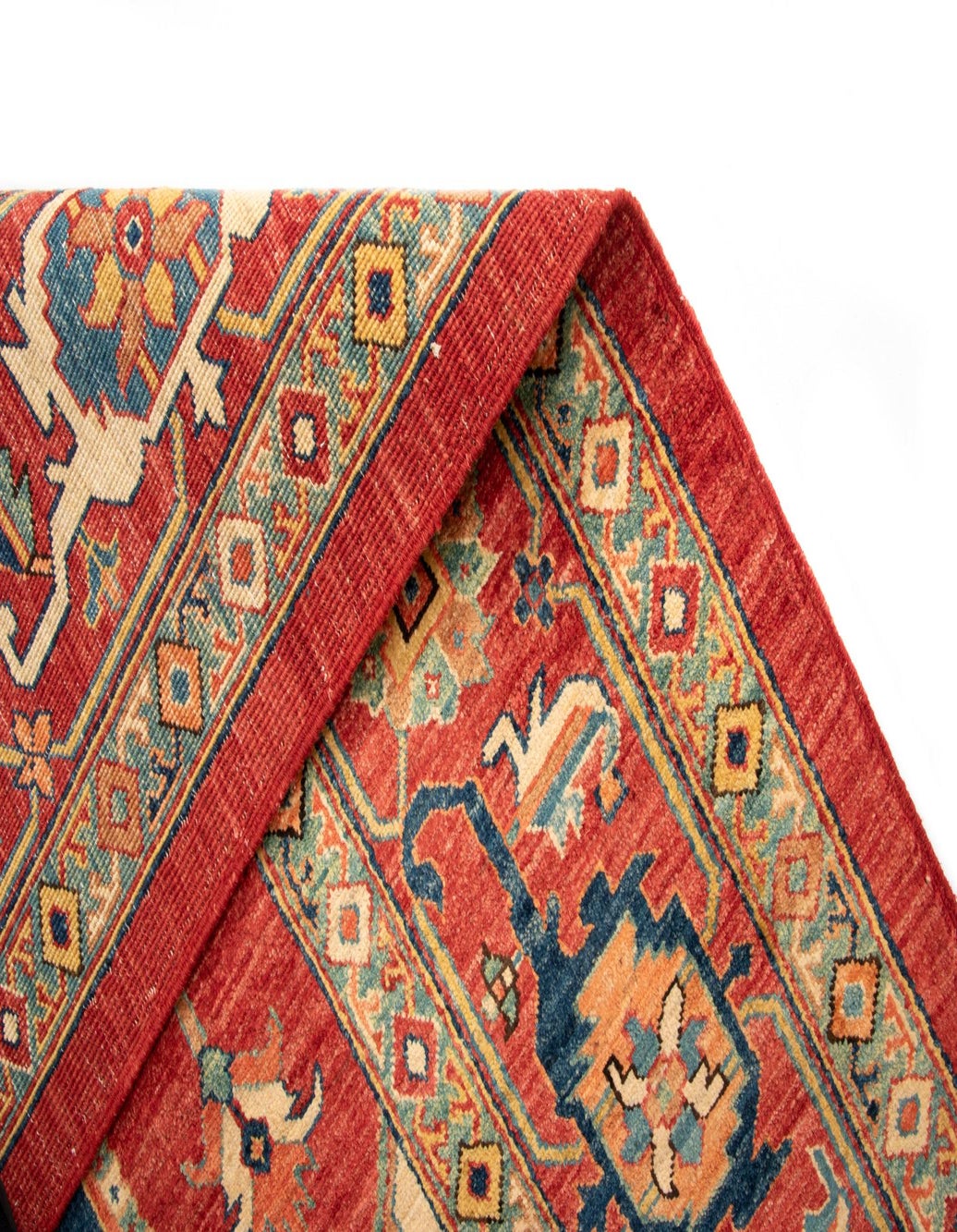 Red 7' 4 x 10' Sara Wool Rug | Rugs.com