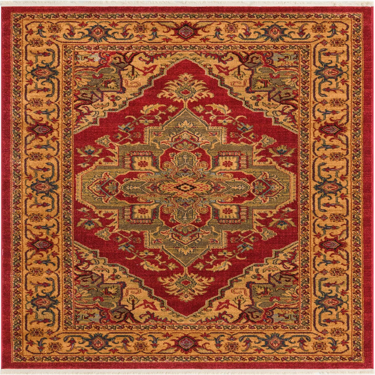 Red 5' x 8' Sara Rug | Rugs.com