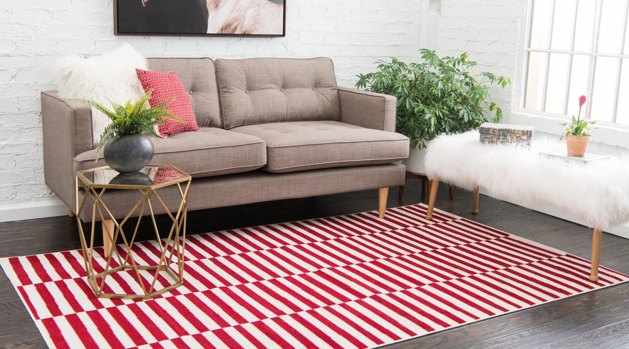 Red 5' x 8' SoHo Rug | Rugs.com