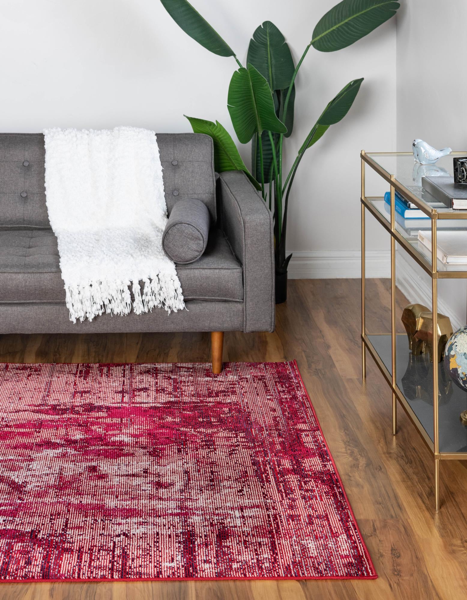 Red 5' x 8' Starlight Rug | Rugs.com