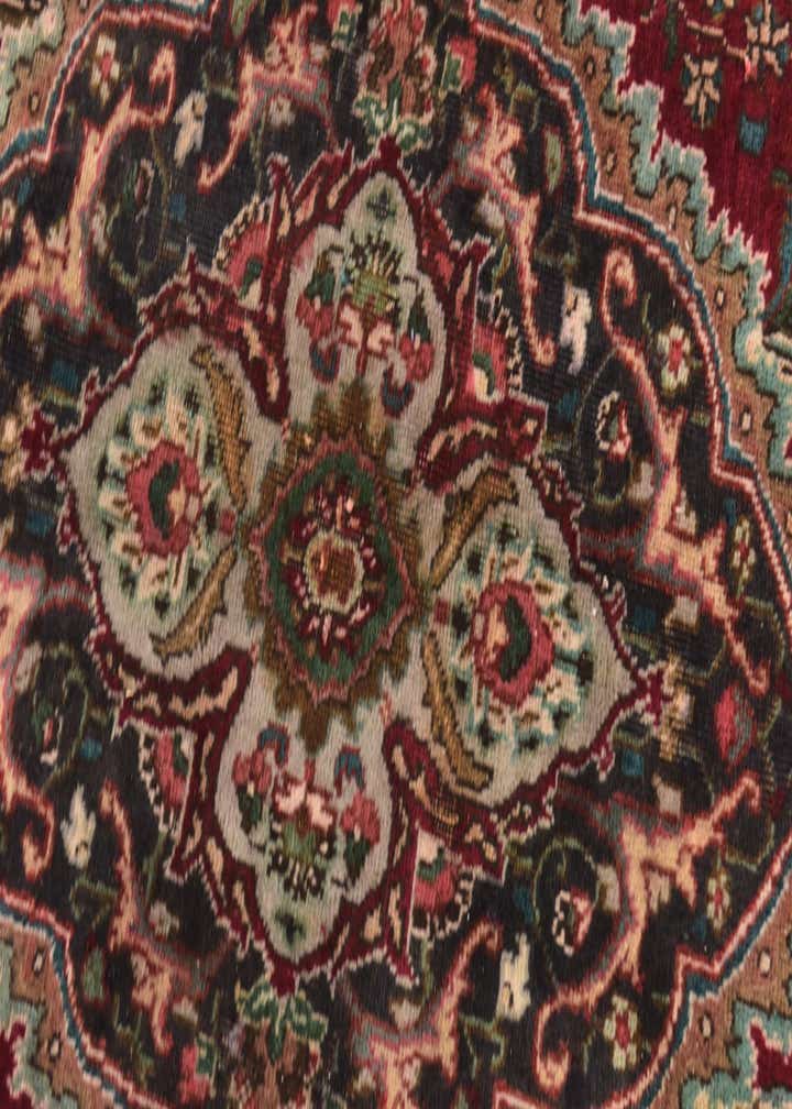 Red 6' 2 x 9' 2 Hand Knotted Tabriz Persian Wool Rug | Rugs.com