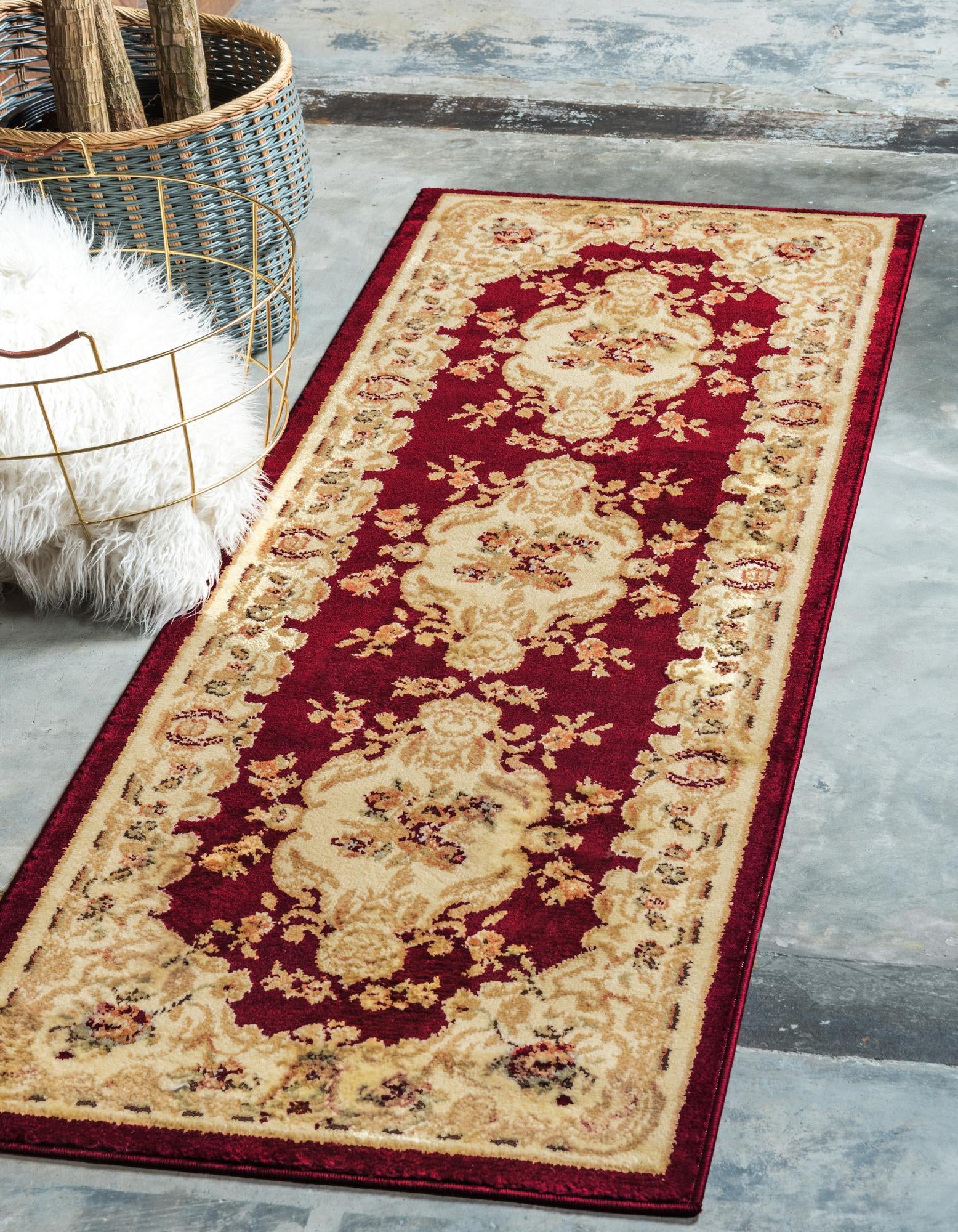 Red 2' x 7' Chateau Runner Rug | Rugs.com