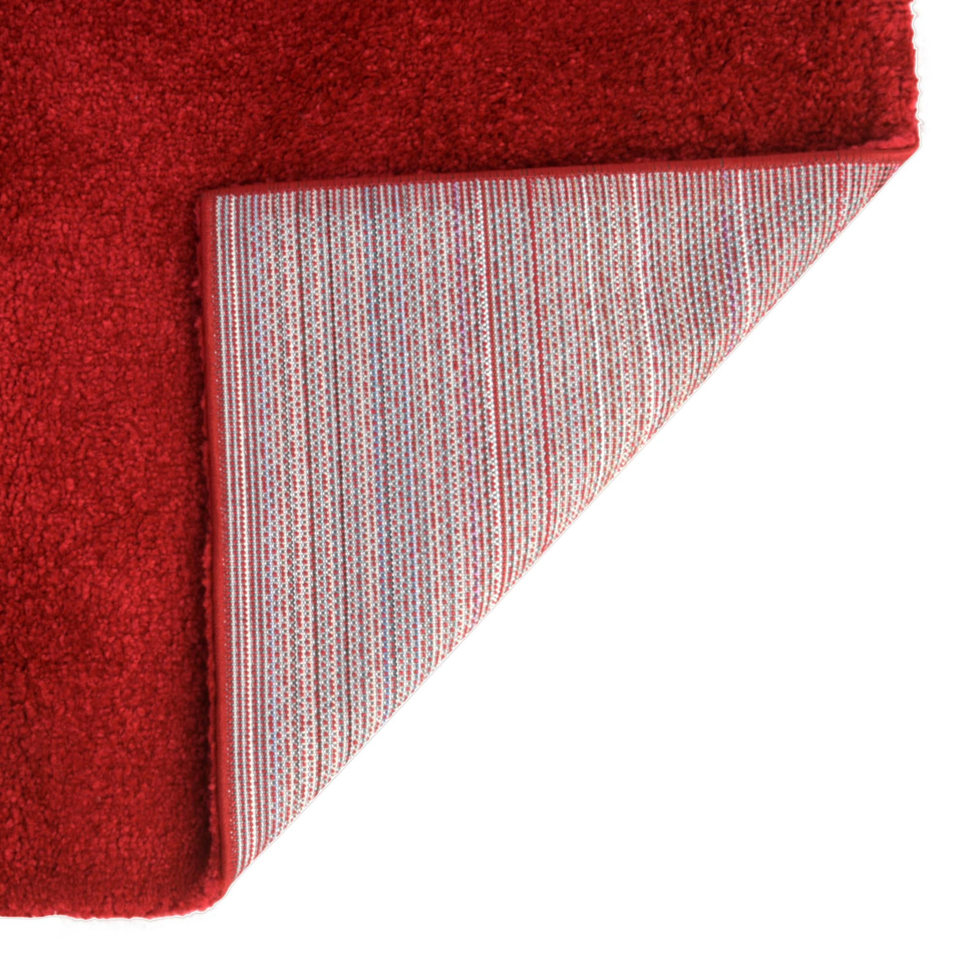Red 2' 2 x 13' Solid Frieze Runner Rug | Rugs.com