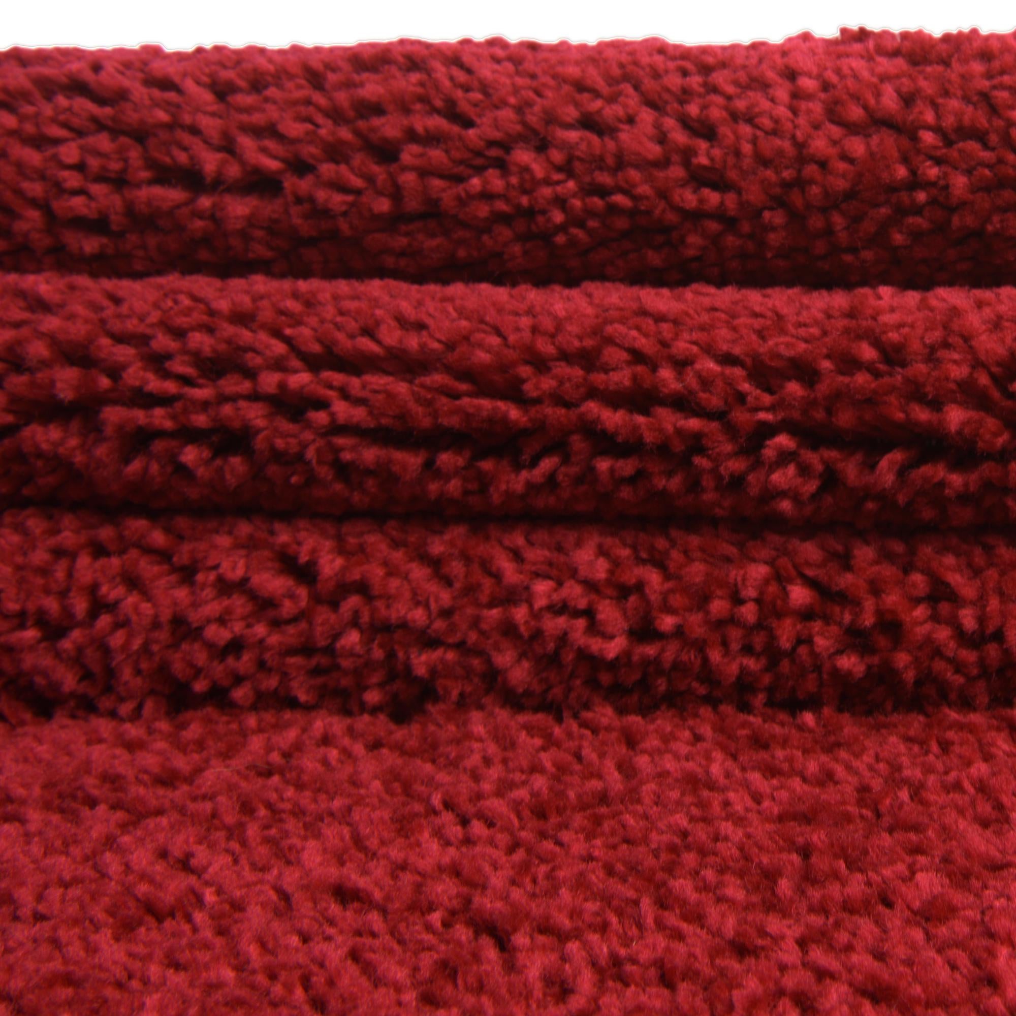 Red 2' 2 x 13' Solid Frieze Runner Rug | Rugs.com