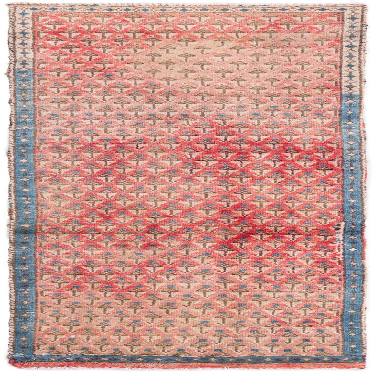 Red 2' 5 x 6' 8 Hand Knotted Ultra Vintage Persian Wool Runner Rug ...