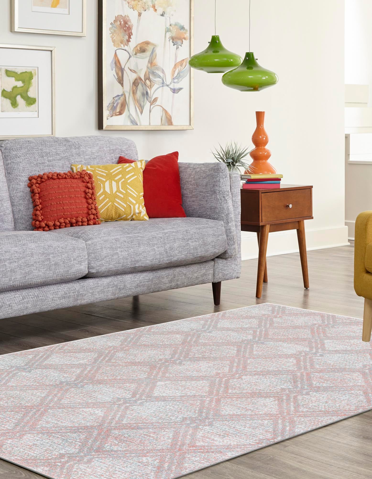 Rose Pink 2' x 3' Kamala Washable Rug | Rugs.com