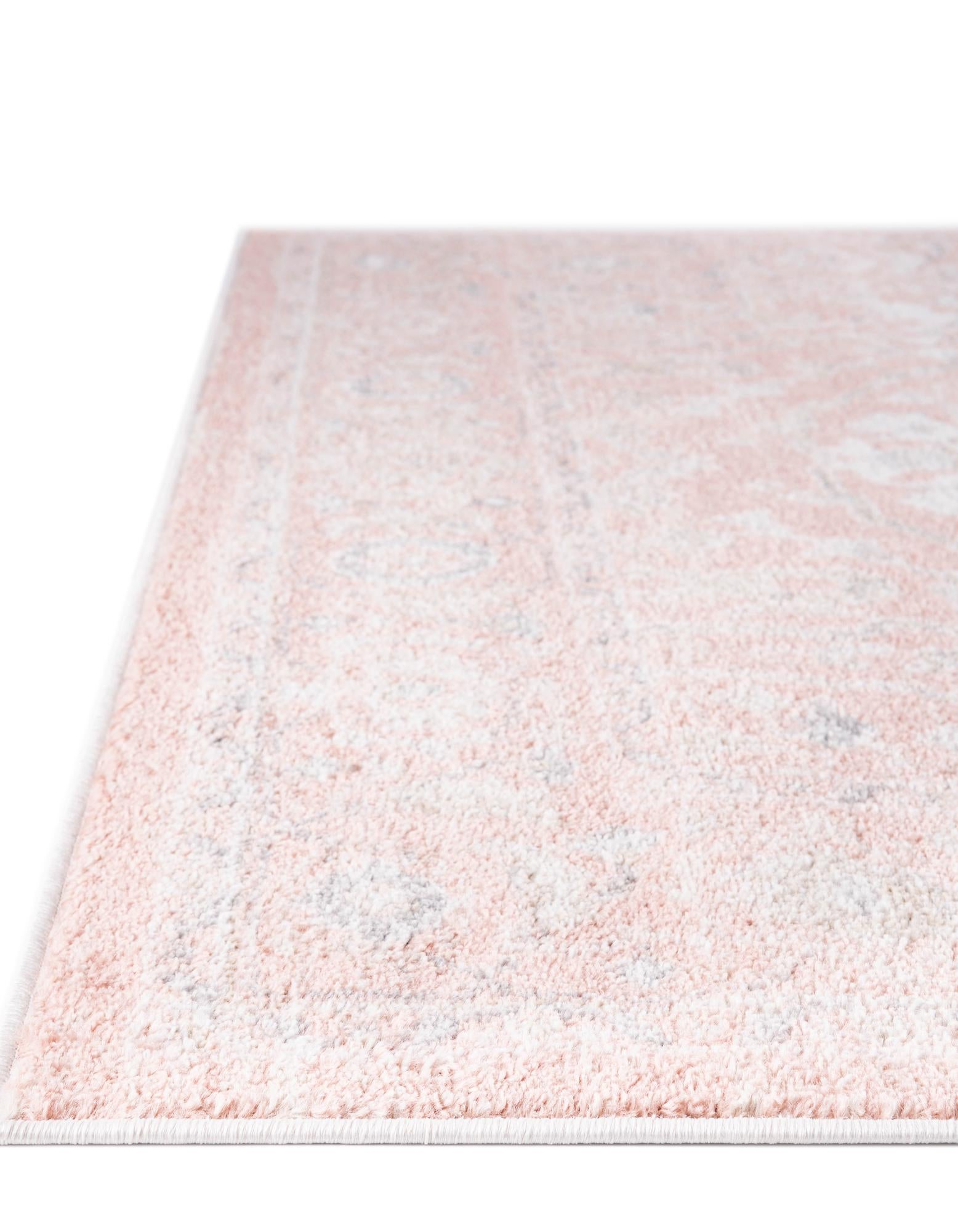 Rose Pink 7' 10 x 7' 10 Madeline Vintage Square Rug | Rugs.com