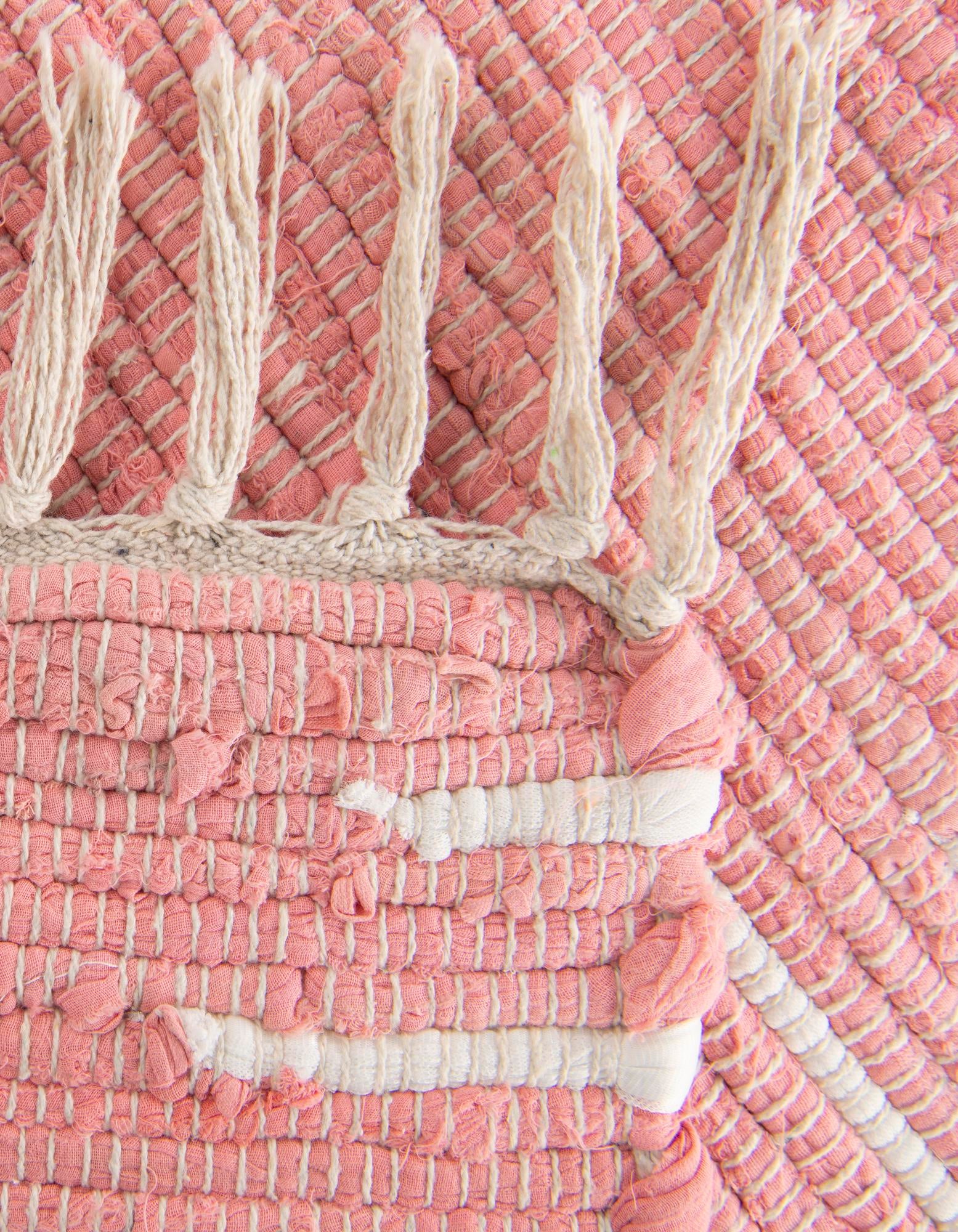 Rose 4' 1 x 6' 1 Hand Woven Chindi Cotton Rug | Rugs.com