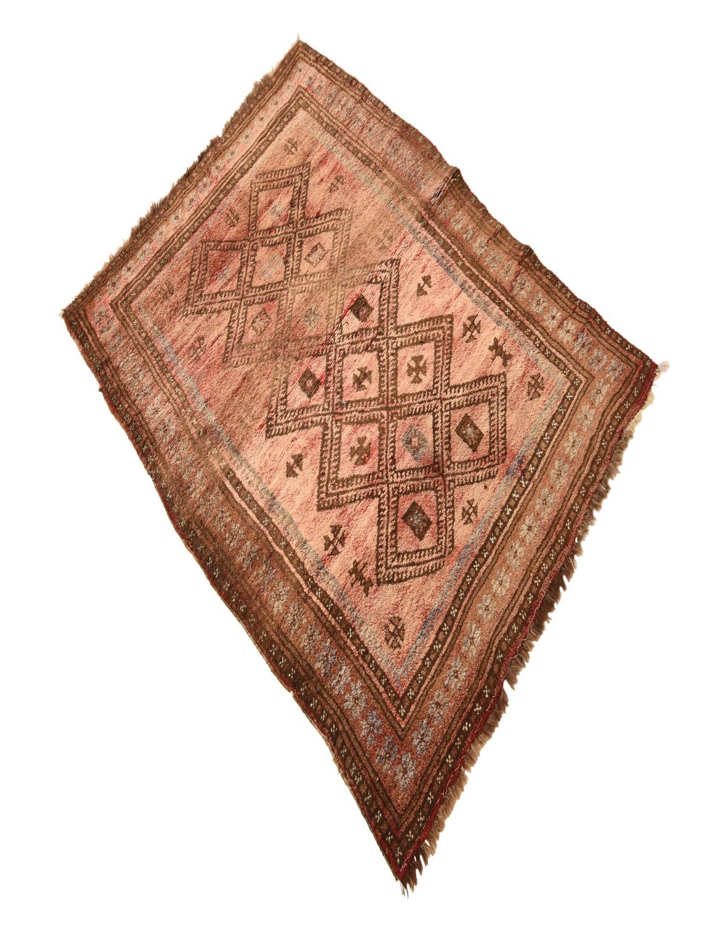 Rust Red 3' x 4' 3 Hand Knotted Balouch Persian Wool Rug | Rugs.com