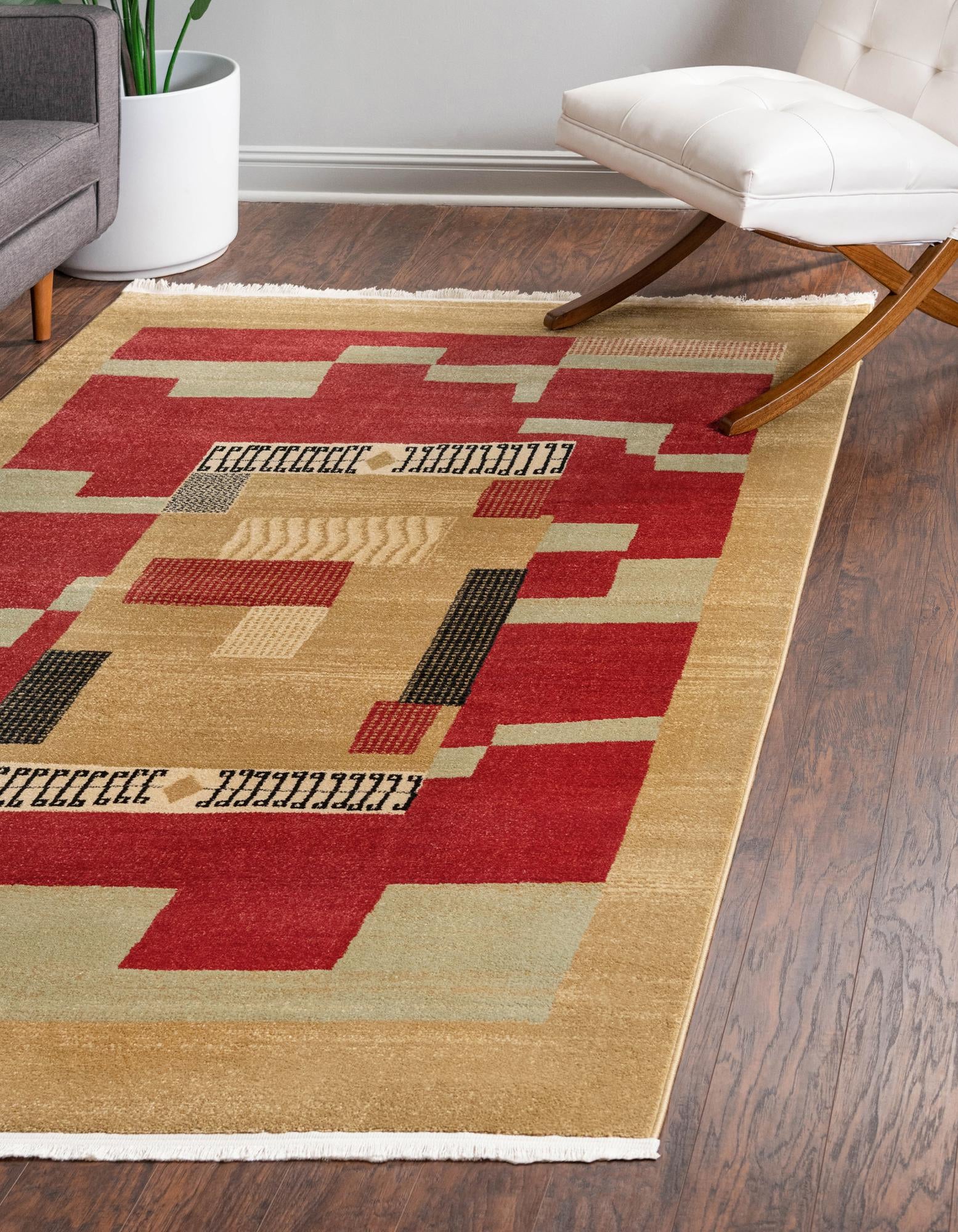 Rust Red 8' x 10' Kashkuli Gabbeh Rug | Rugs.com