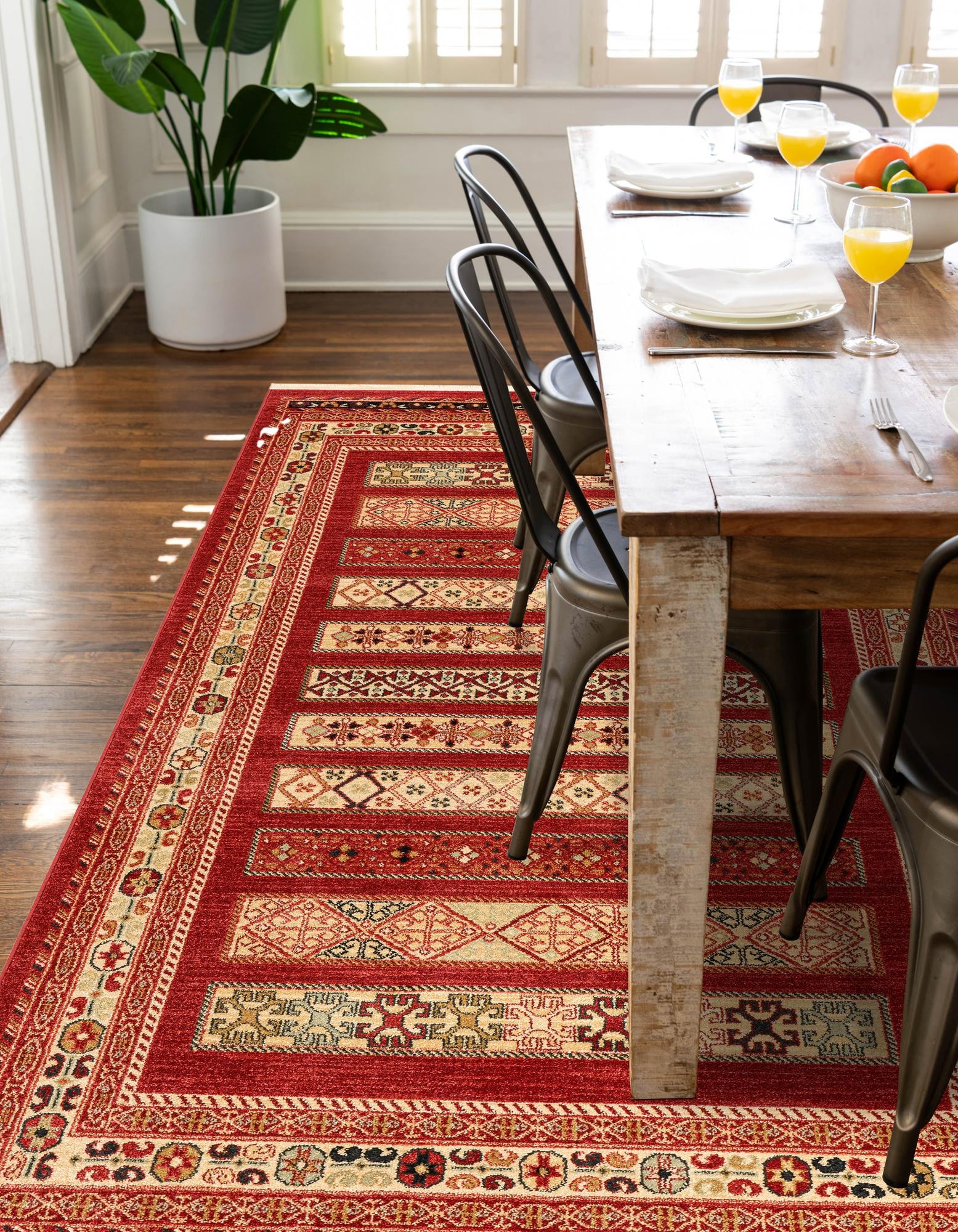 Rust Red 5' x 8' Kashkuli Gabbeh Rug | Rugs.com