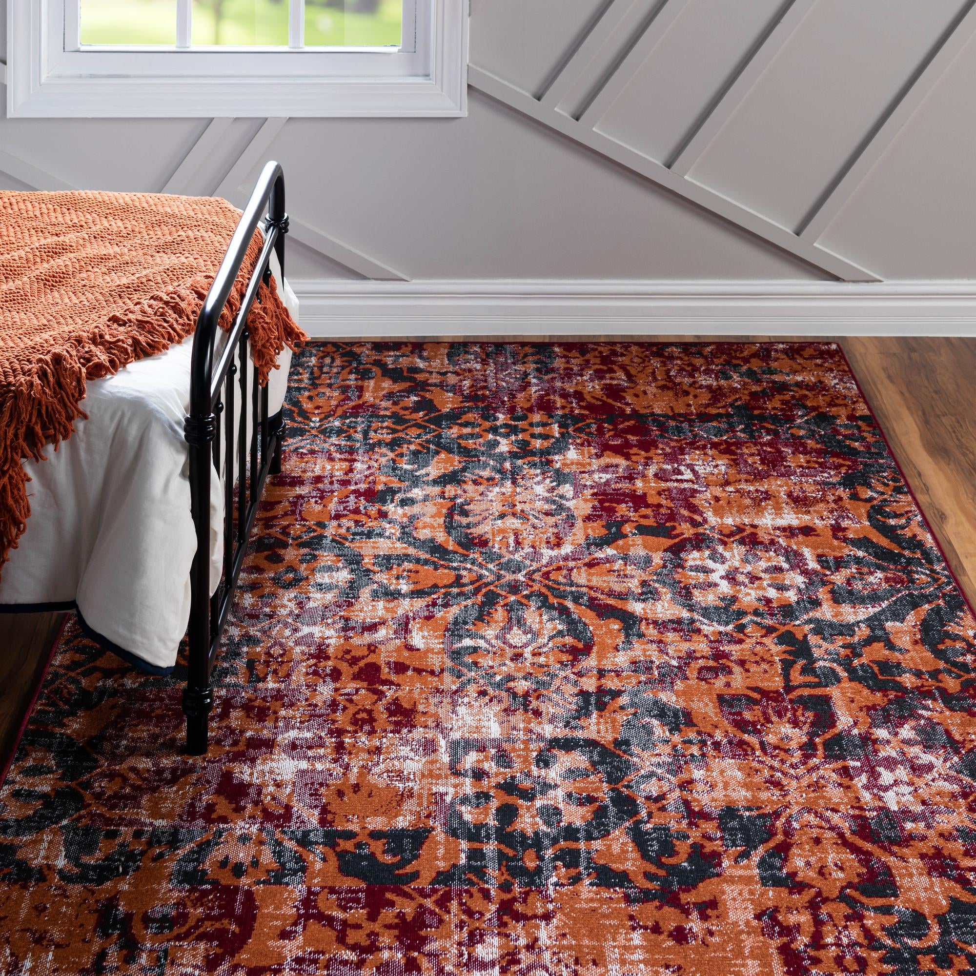 Rust Red 5' 3 x 8' Lucerne Rug | Rugs.com